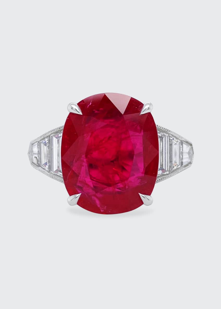 Bayco Platinum Ruby and Diamond Ring - Bergdorf Goodman