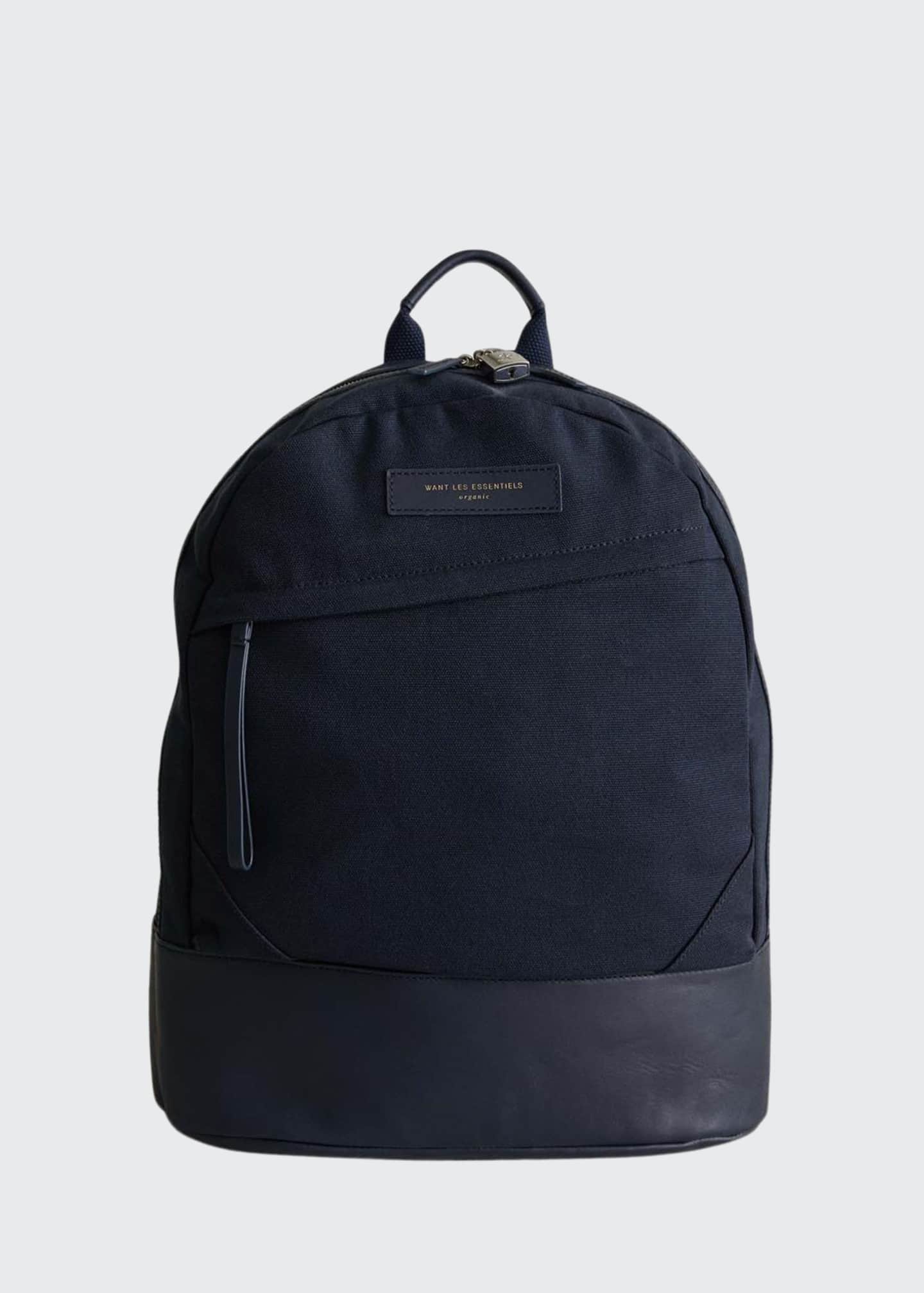 WANT Les Essentiels de la Vie Men's KSTRP Leather-Trim Backpack ...