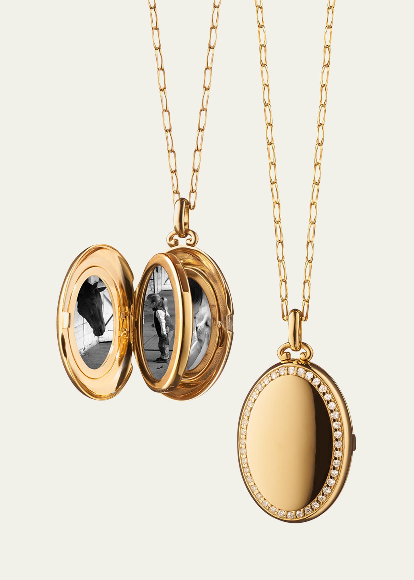 Monica Rich Kosann The Four "midi" Diamond Locket | ModeSens