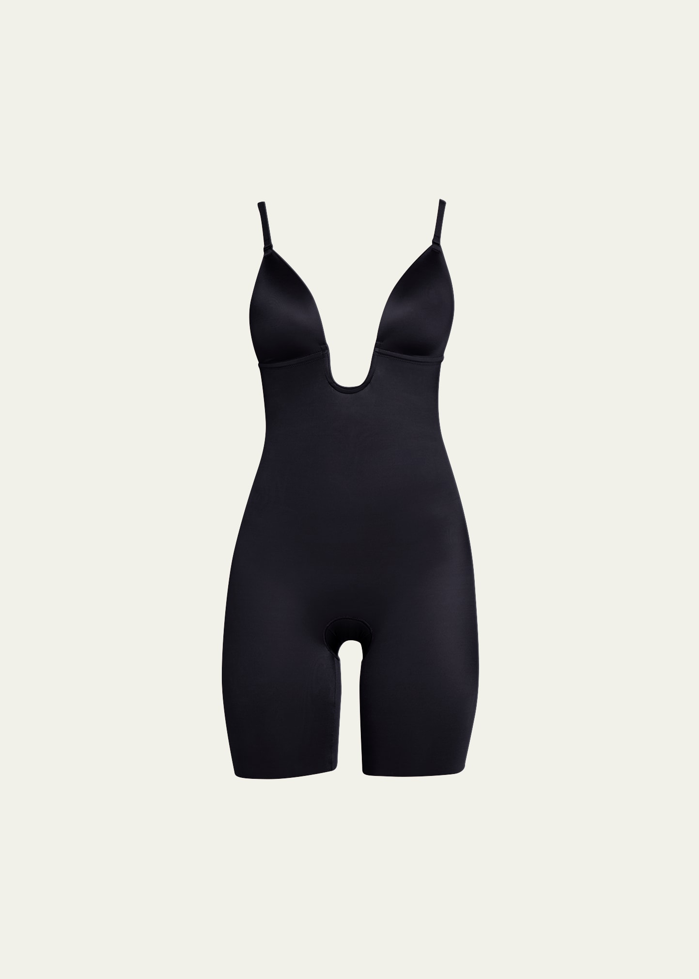 Spanx Suit Your Fancy Plunge Low-Back Mid-Thigh Bodysuit | Smart Closet