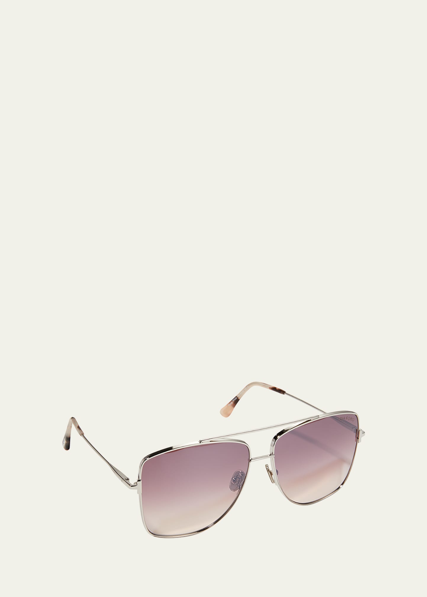 Tom Ford Reggie Metal Aviator Sunglasses In Bordeaux | ModeSens