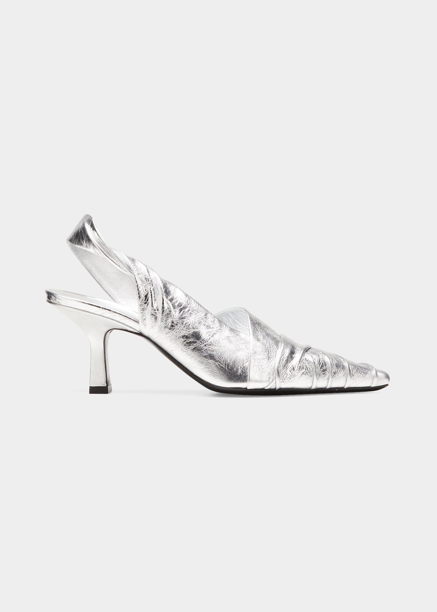 Khaite Water Pleated Slingback Pumps | Smart Closet
