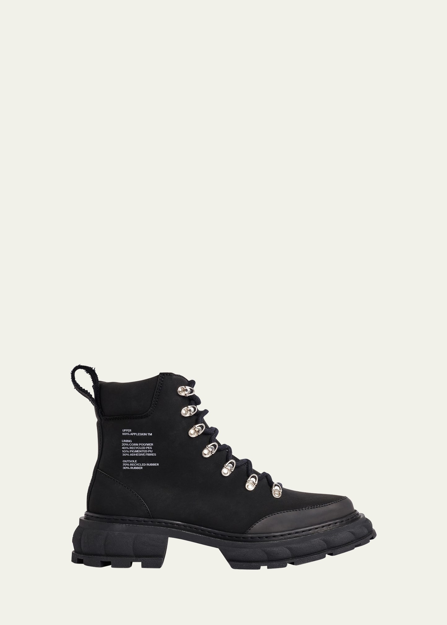 Viron Disruptor Recycled Lug-Sole Combat Boots | Smart Closet