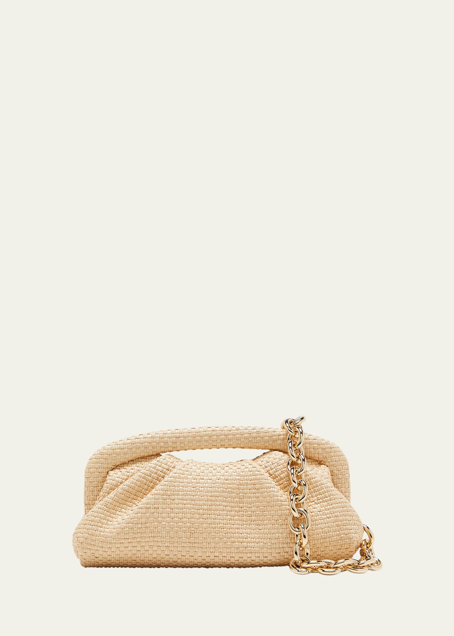 Stuart Weitzman The Moda Woven Raffia Clutch Bag In Se603 Wheat | ModeSens