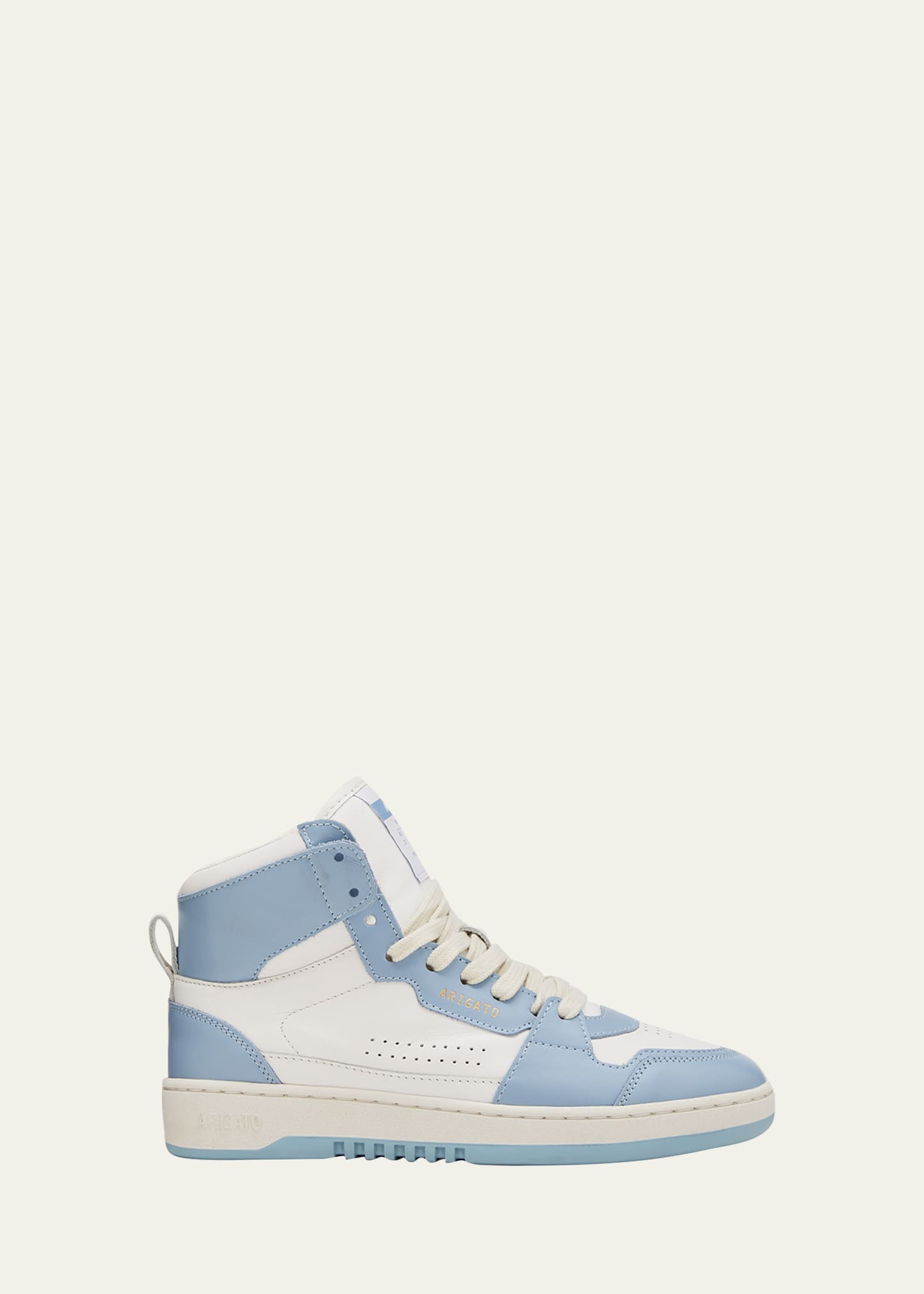 Axel Arigato Men's Dice Hi High-top Leather Sneakers In White Dusty ...