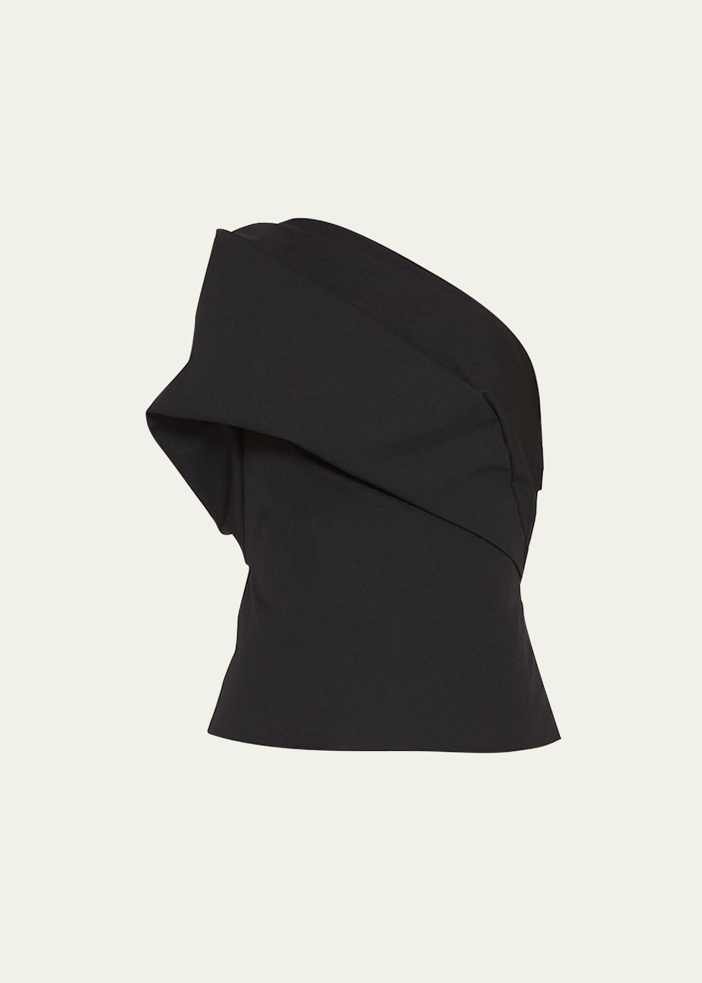 Rick Owens Structured One-shoulder Bustier Top In Black | ModeSens