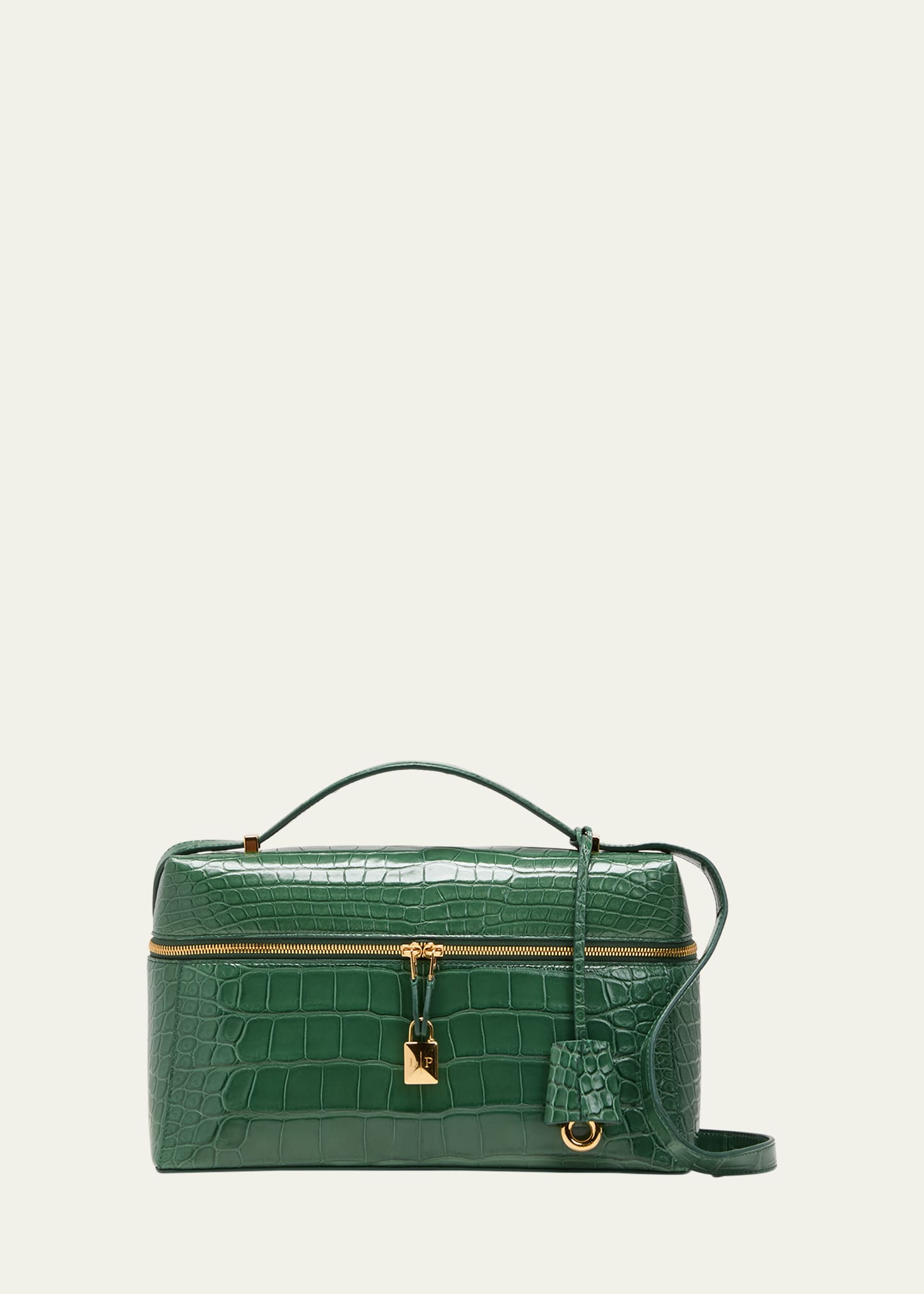 Loro Piana Extra Bag L27 Alligator Saddle Bag In 50yp Peter Pan | ModeSens