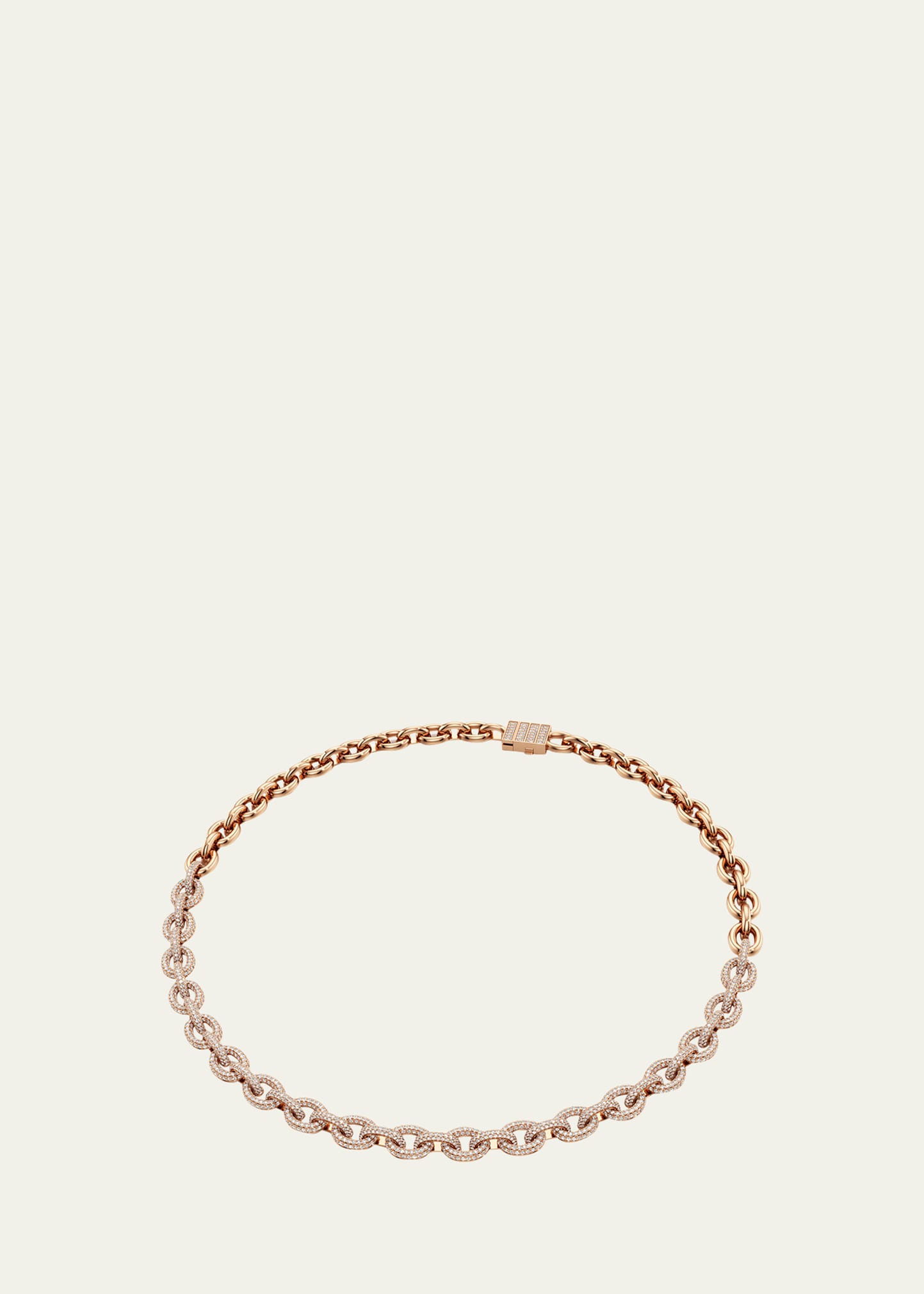 Bhansali Connect Collection One-Row Pave Diamond Bracelet in Rose Gold ...