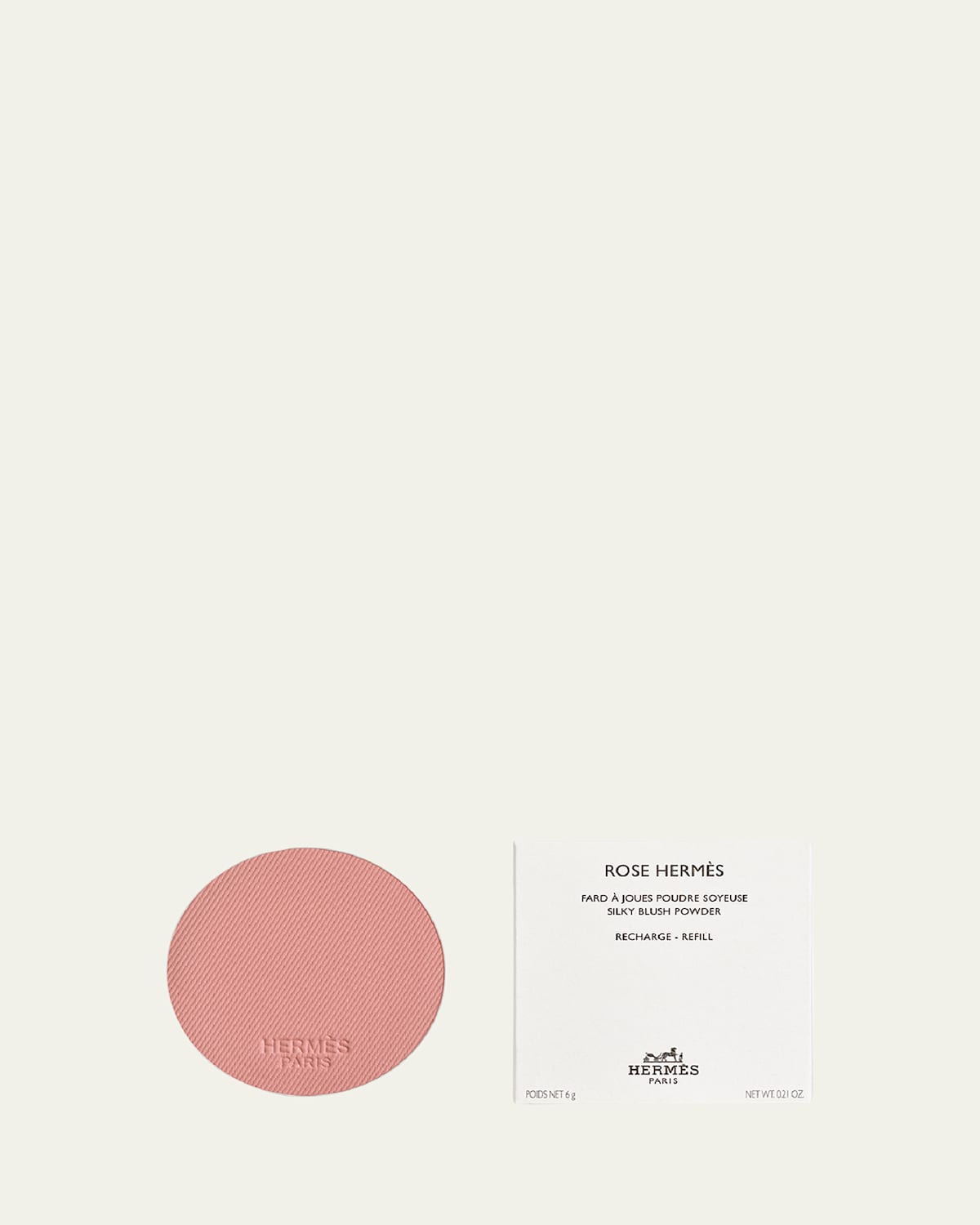 Hermes Rose Silky Blush Powder Refill In 45 Rose Ombre | ModeSens