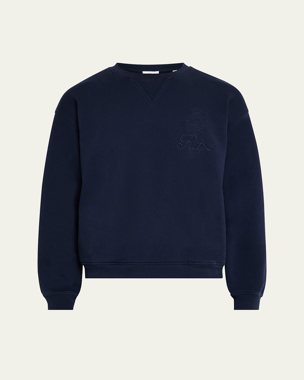 Frame X Ritz Paris X Ritz Paris Men's Tonal Sweatshirt In Dark Navy ...
