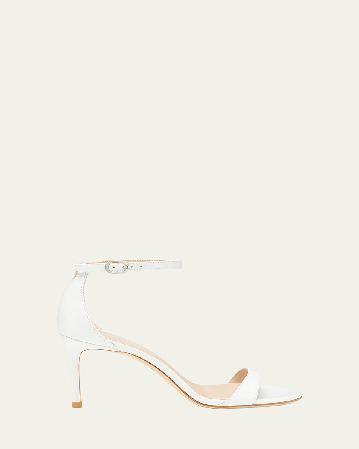 Stuart Weitzman Merinda Leather Sandals In White | ModeSens