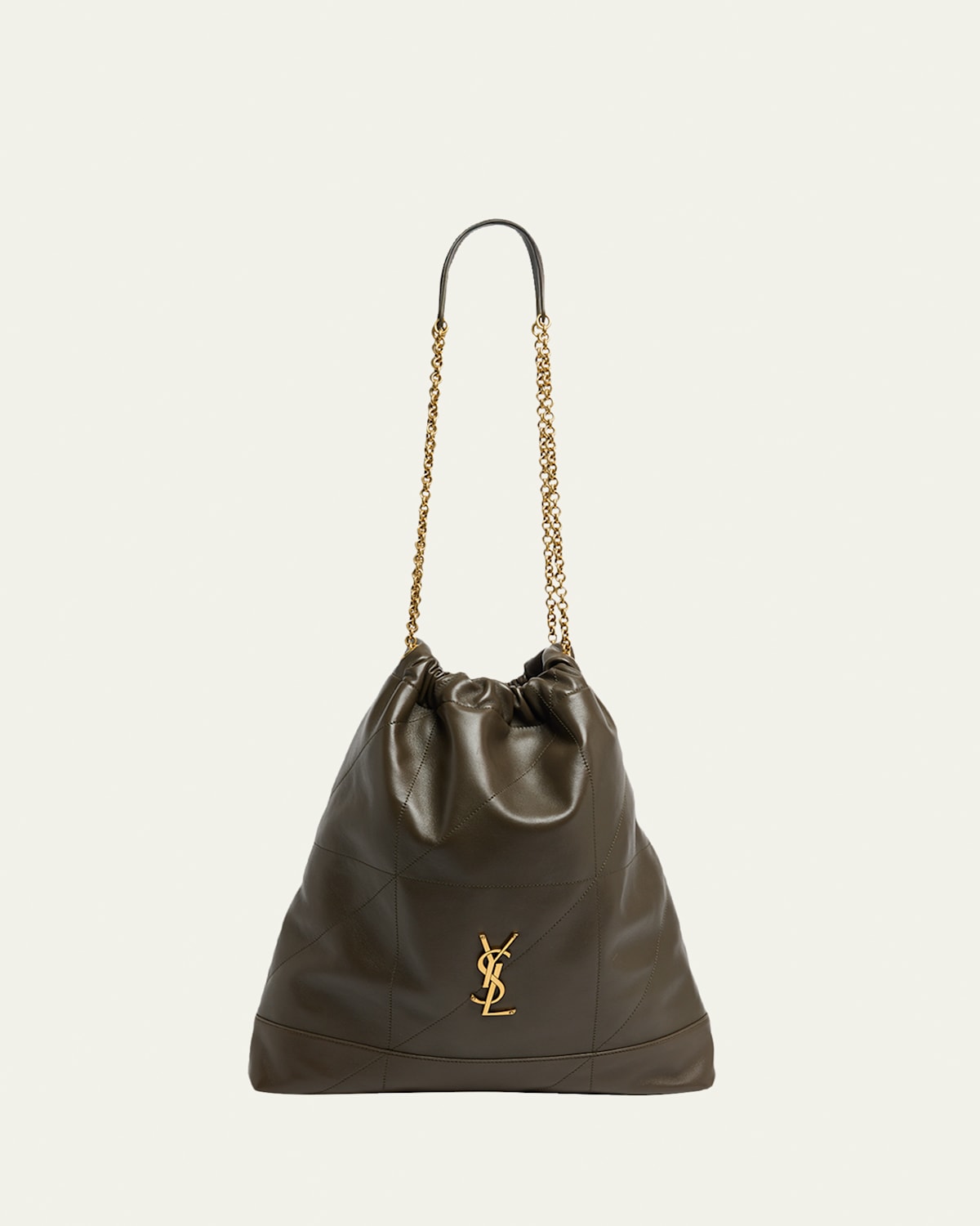 Saint Laurent Jamie Large Pochon Ysl Shoulder Bag In Quilted Lambskin ...