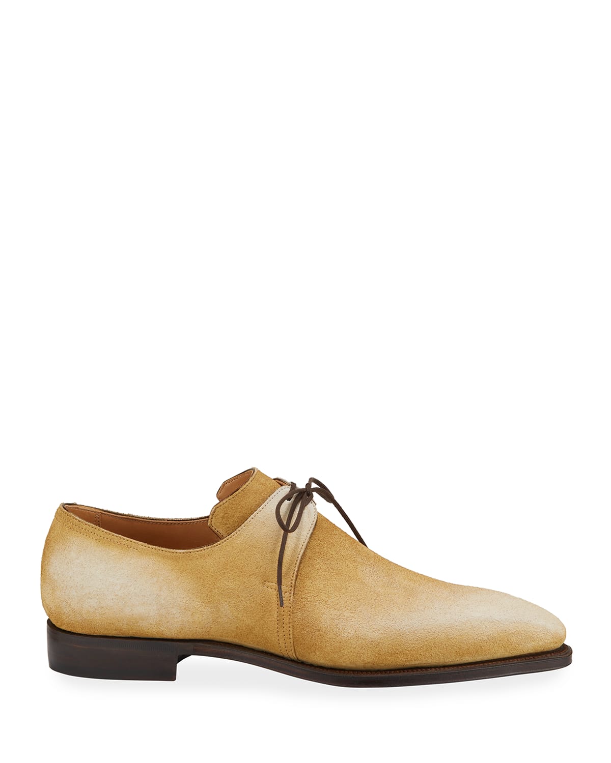 Corthay Men's Arca Pullman Suede Lace-Up Shoes