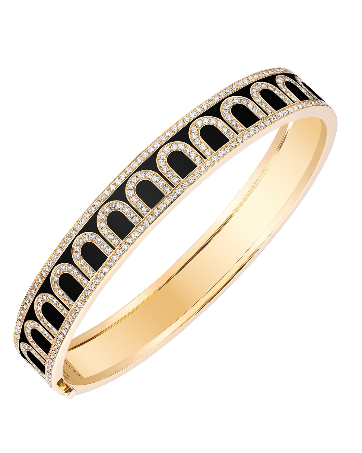 DAVIDOR L'Arc de Davidor 18k Gold Diamond Bangle - Med. Model, Caviar ...