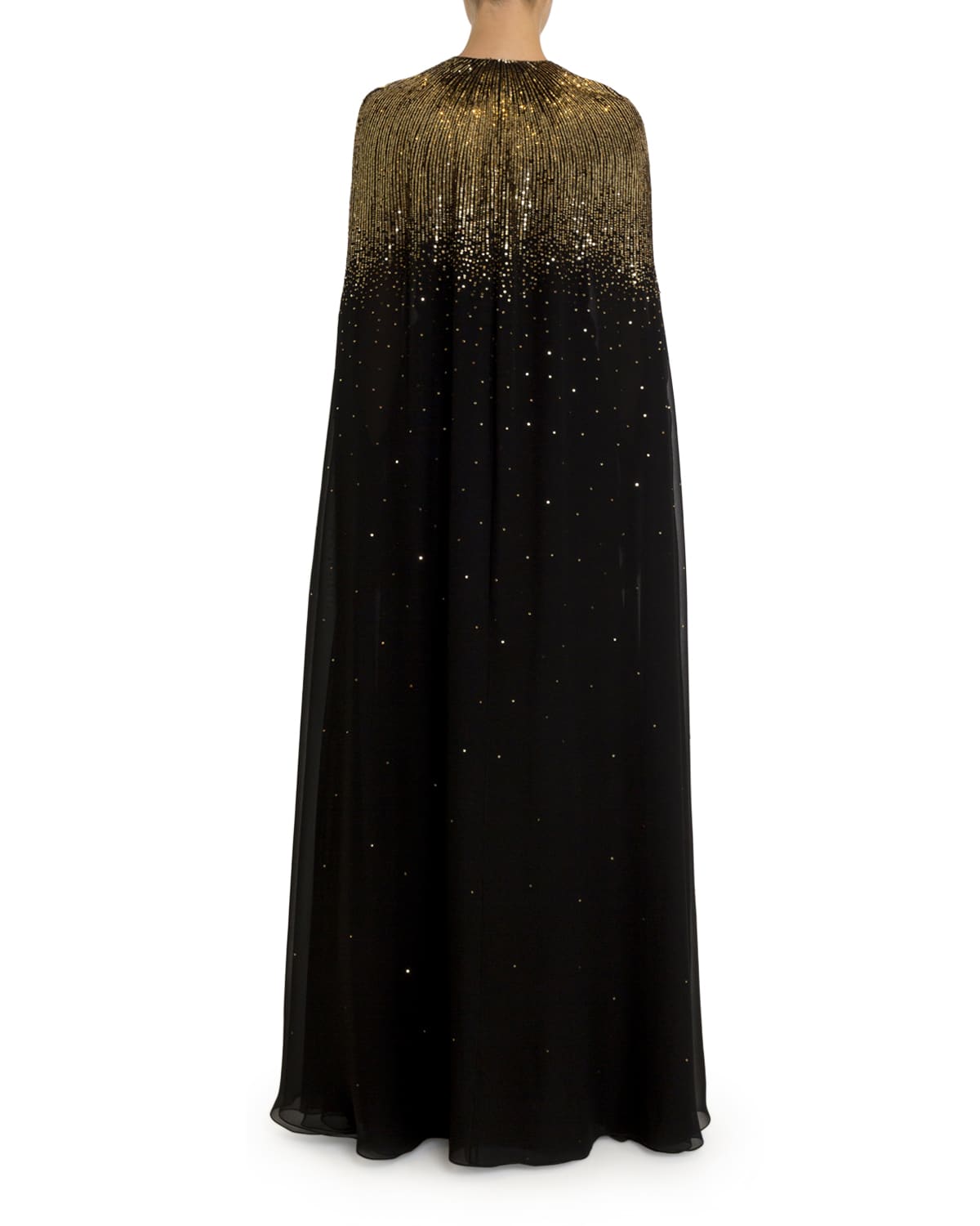 Givenchy Golden Embellished Cape and Matching Items