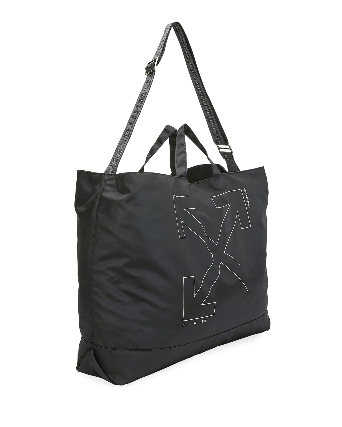 Off-White Unfinished-Logo Tote Bag