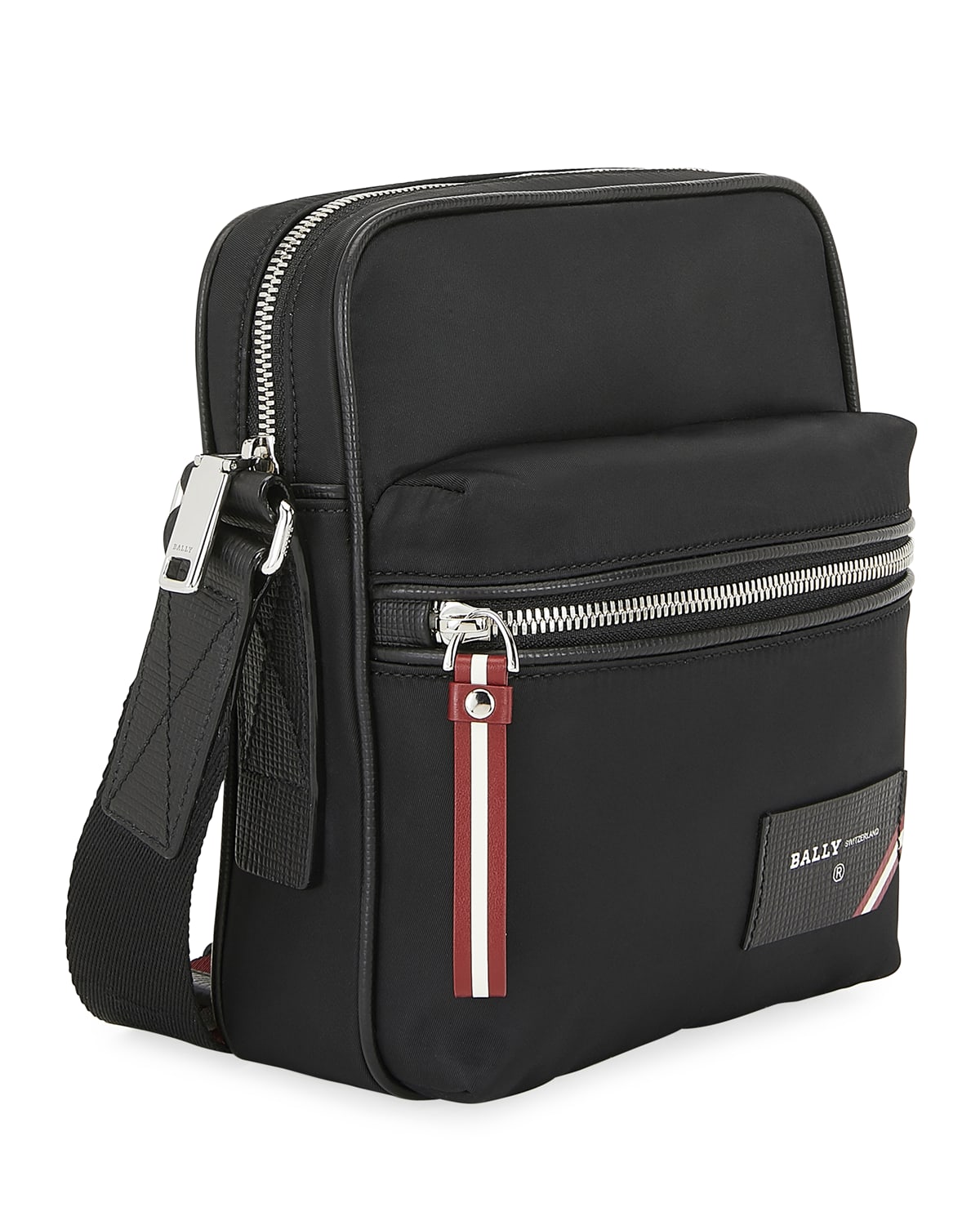 Bally Men's Faara Trainspotting-Stripe Crossbody Bag
