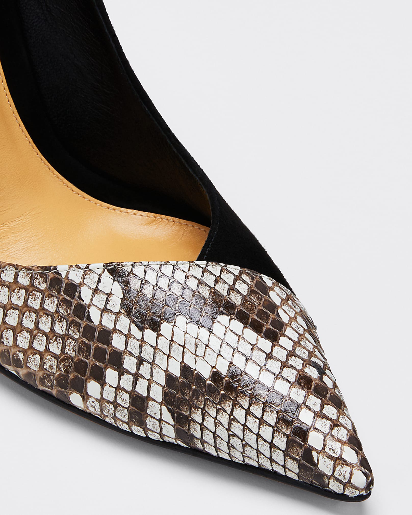 Alexandre Birman Megan Python and Suede High Pumps