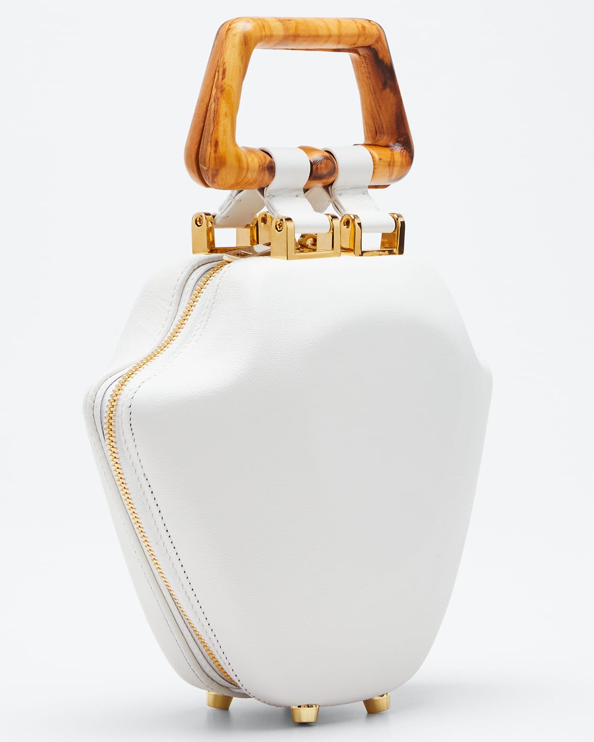 Sabry Marouf Leather Micro Tut Top Handle Bag