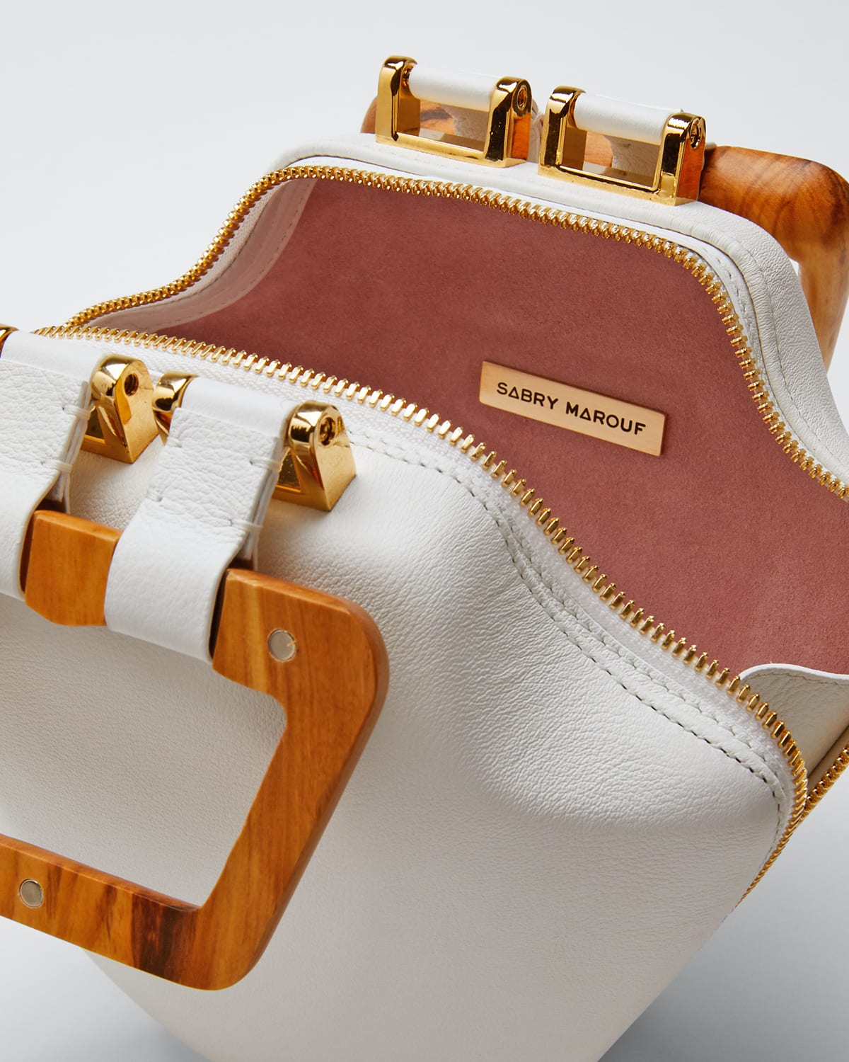 Sabry Marouf Leather Micro Tut Top Handle Bag