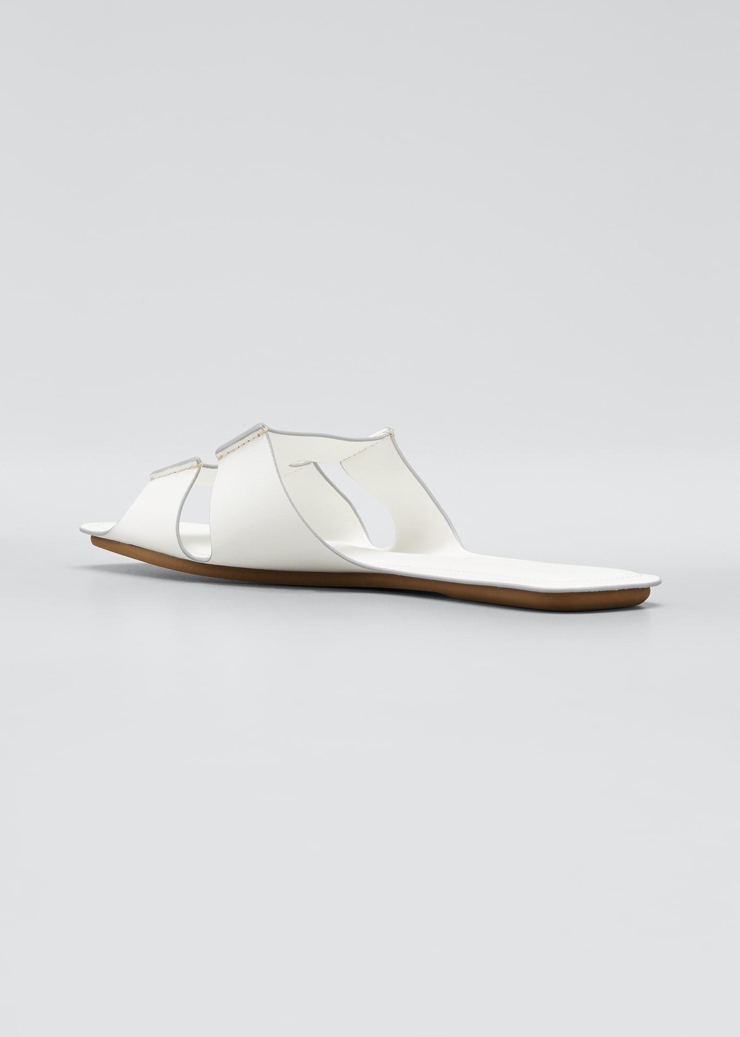 RODO Leather Flat Slide Sandals