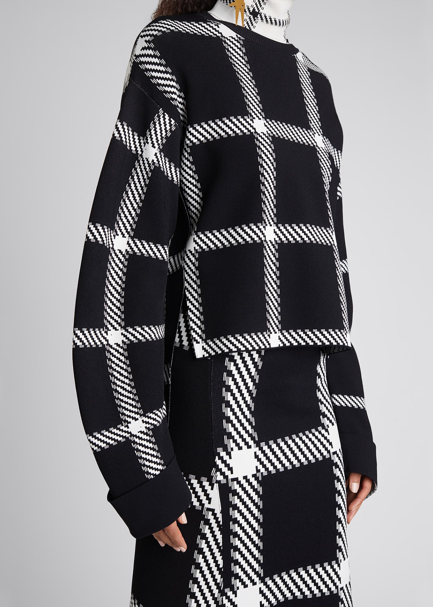 Stella McCartney Clean Lumberjack Buffalo Check Sweater
