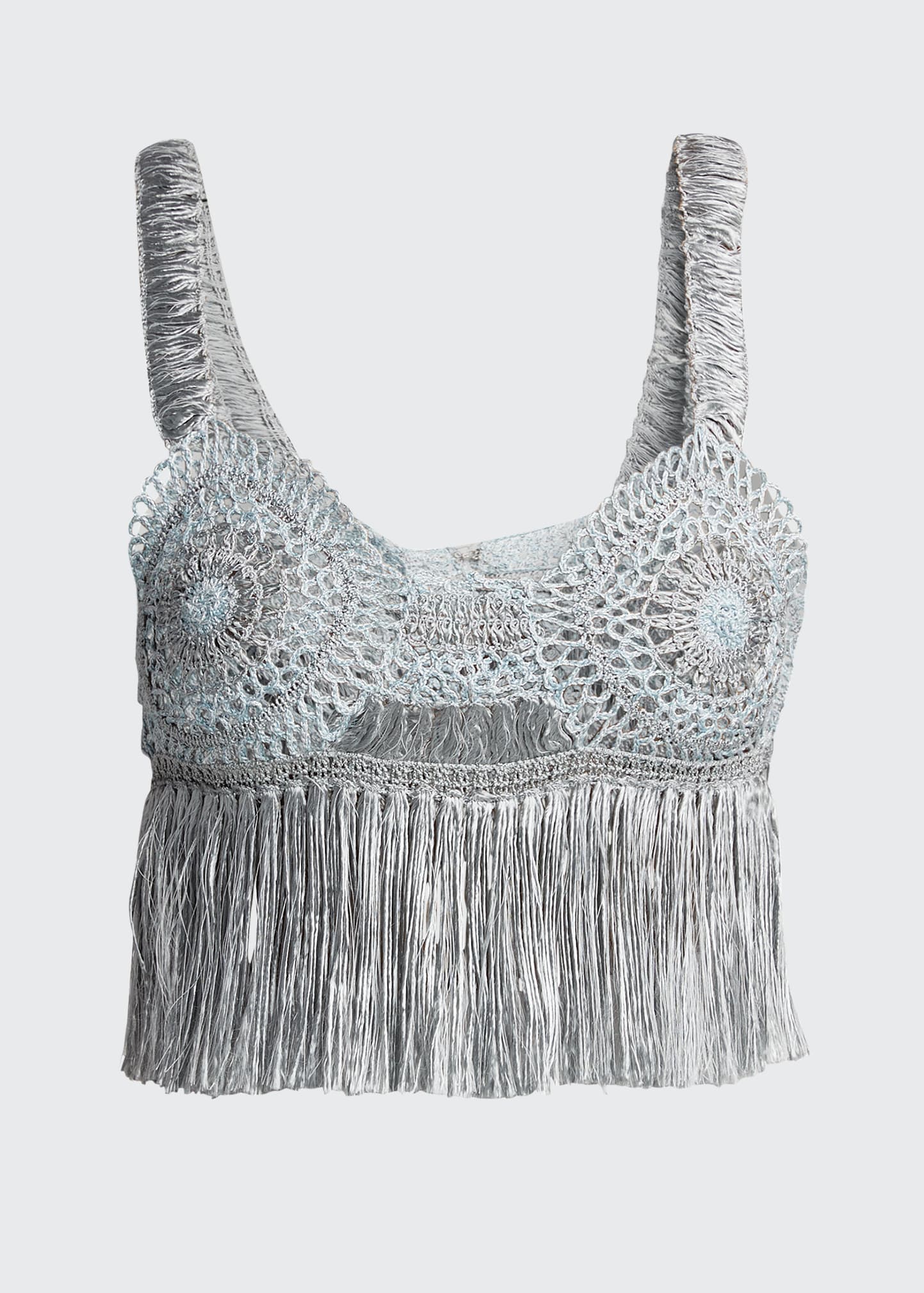 Stella McCartney Macrame Fringe Bra Top