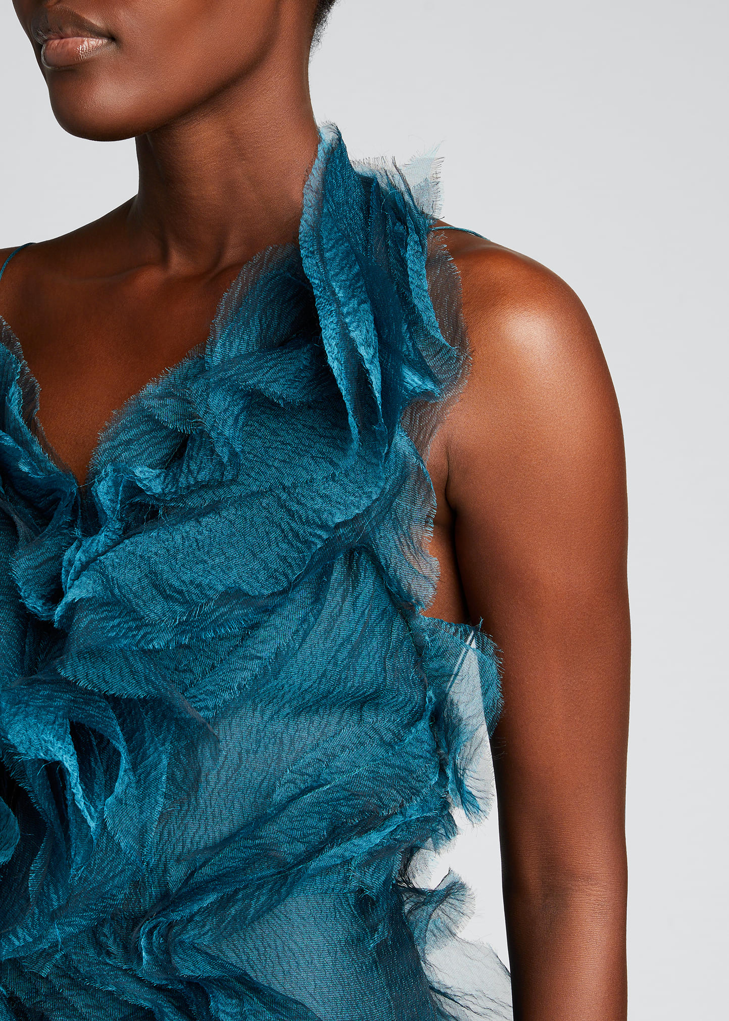 Jason Wu Collection Organza Ruffle Column Dress