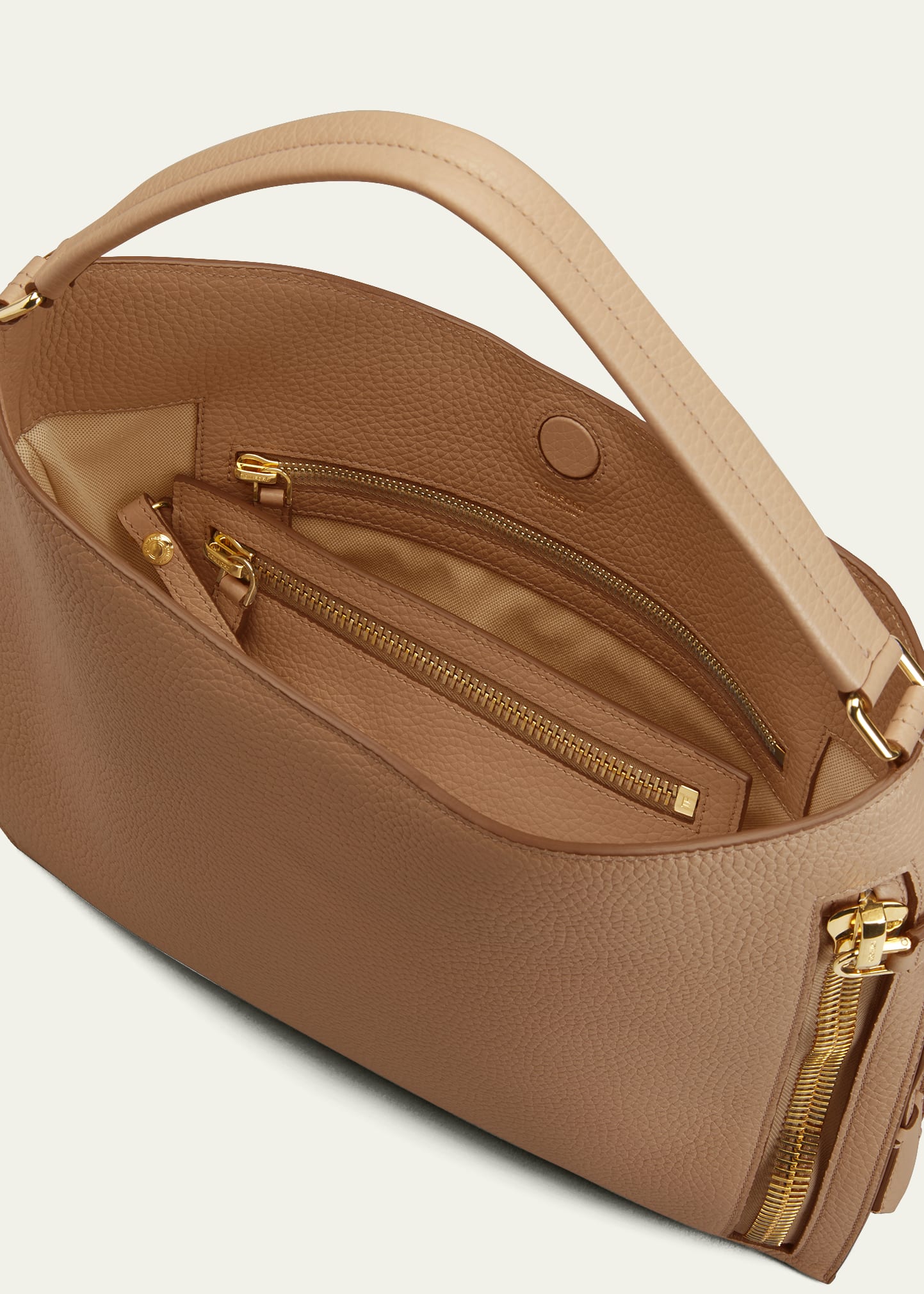 TOM FORD Alix Small Calfskin Hobo Bag