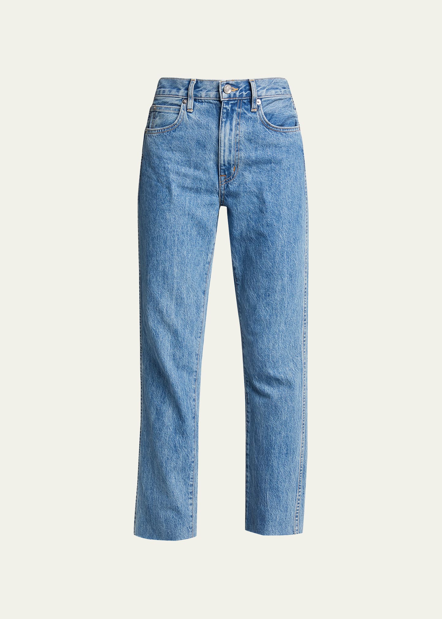 FRAME Le Original High-Rise Straight Crop Jeans - Bergdorf Goodman