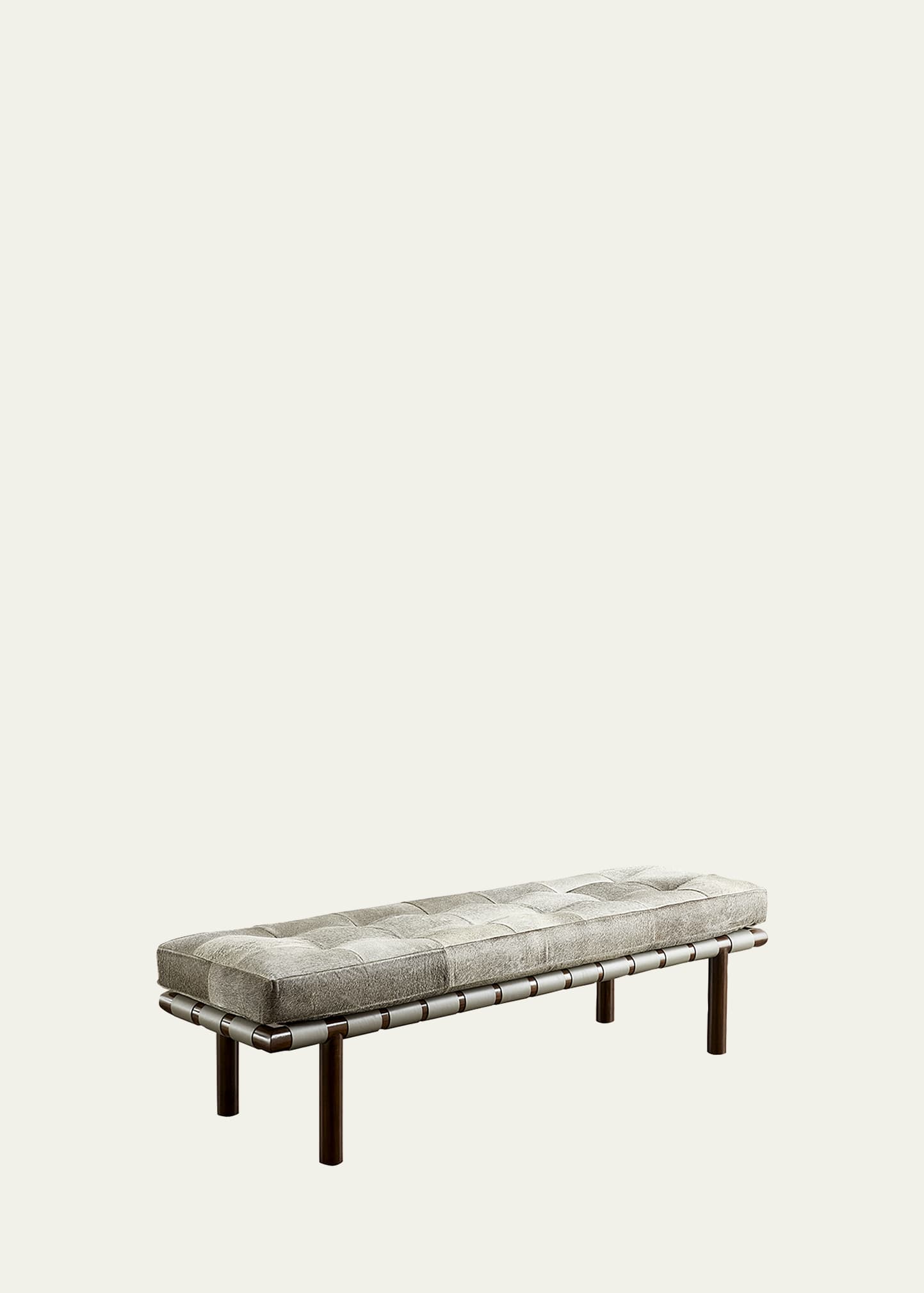 Interlude Home Honor Hair Hide Bench
