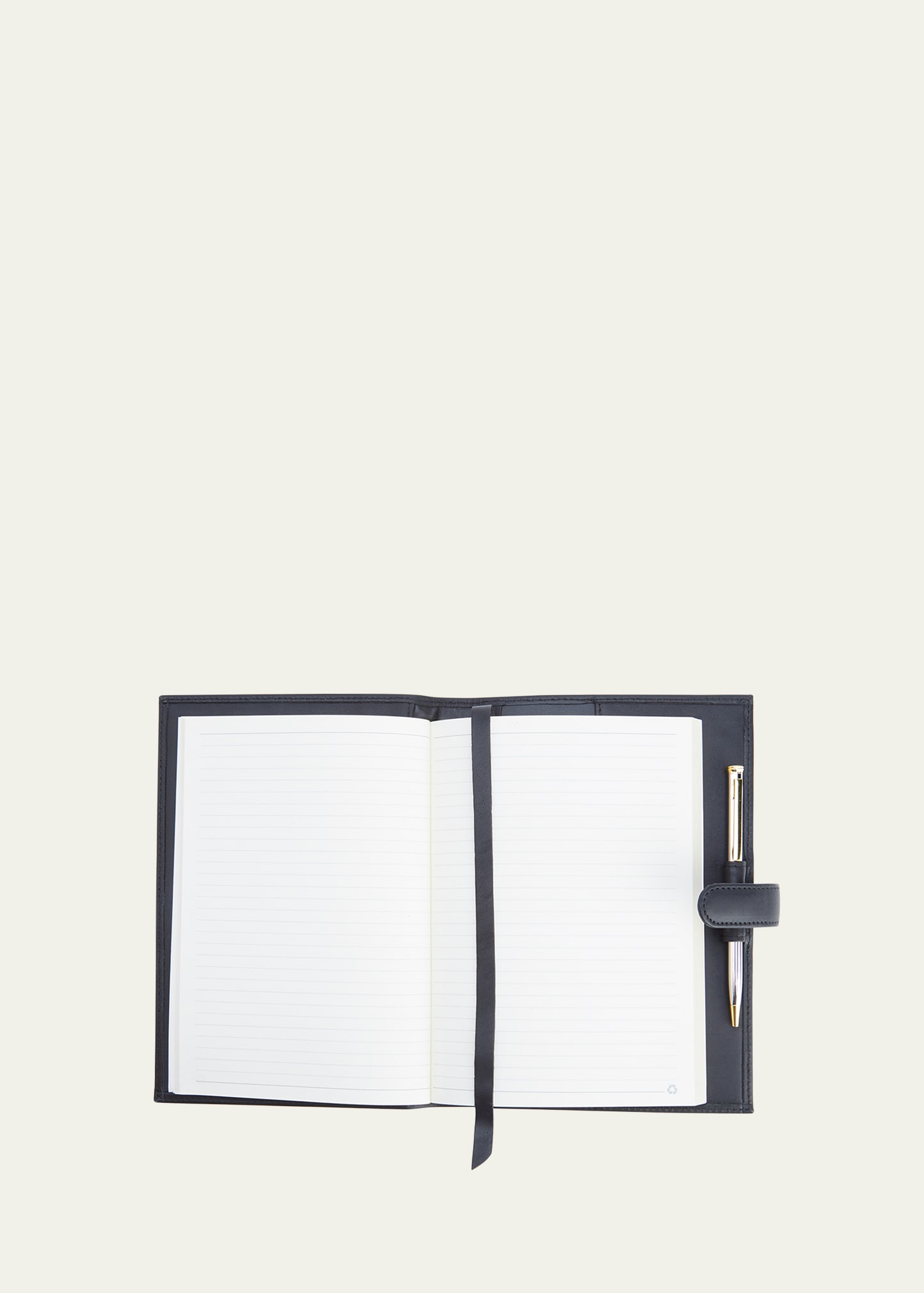 ROYCE New York Monogrammed Leather Executive Journal with Rollerball ...