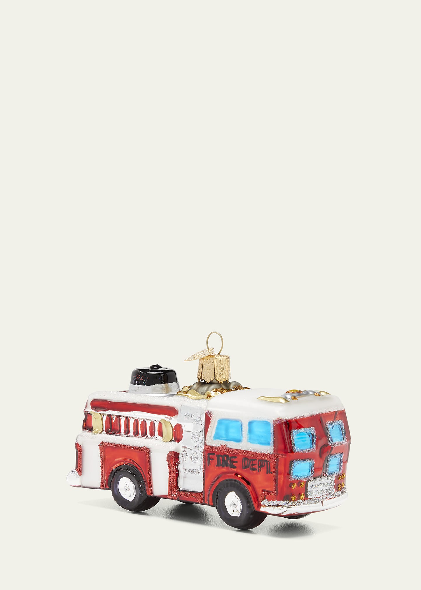 Old World Christmas Fire Truck Christmas Ornament