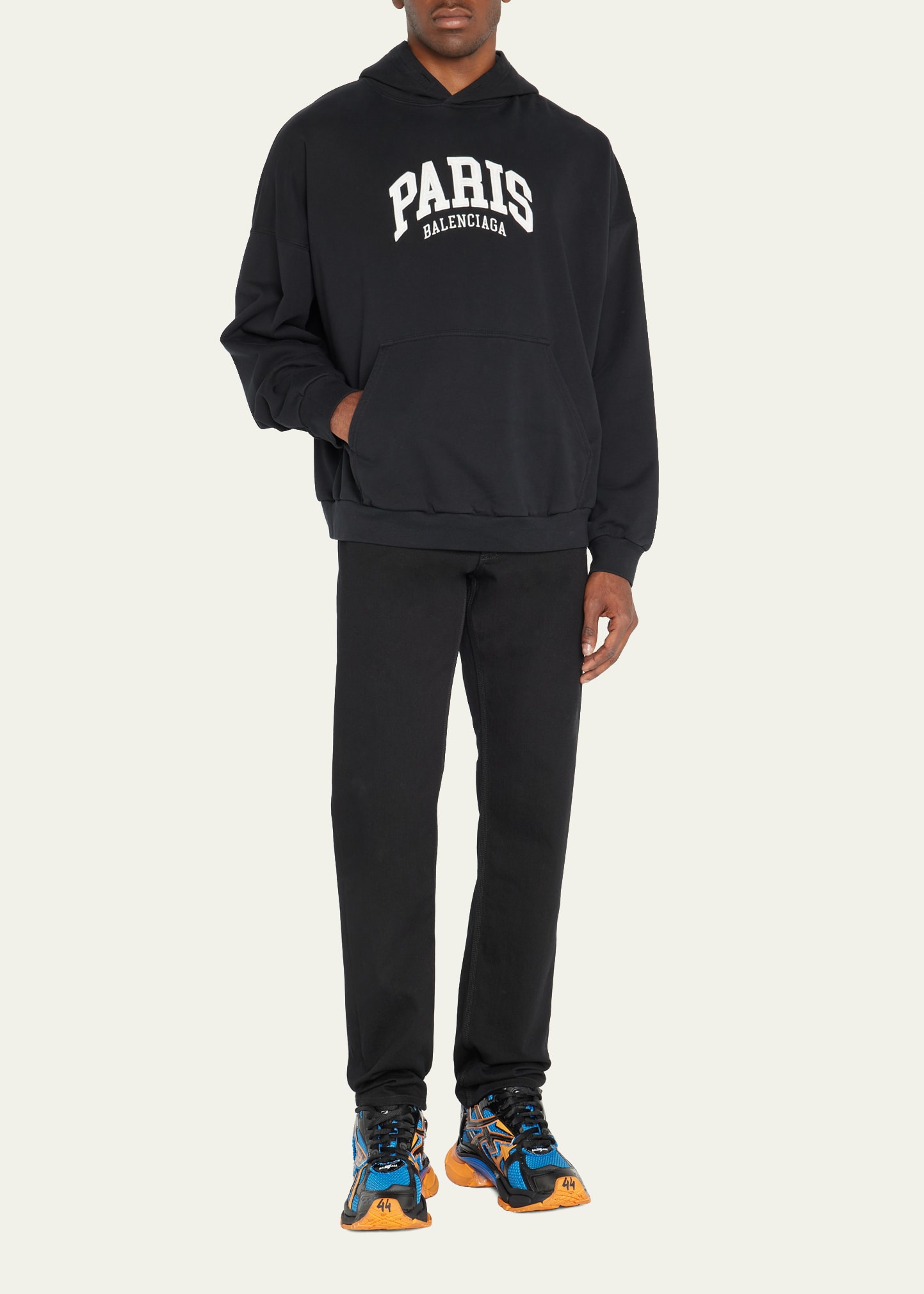 Balenciaga Men's Caged Mesh Runner Sneakers