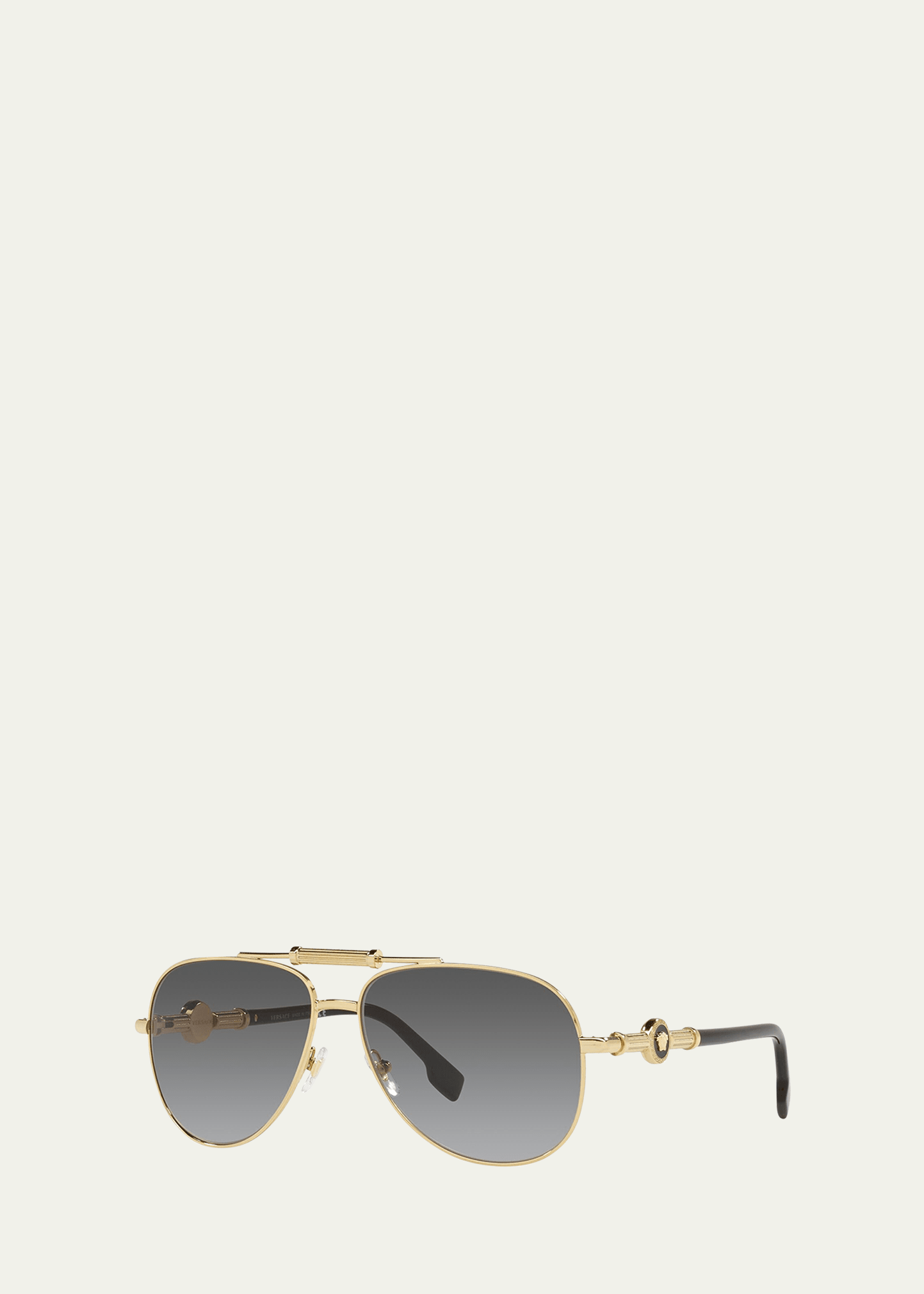 Versace Rimless Shield Medusa Head Sunglasses - Bergdorf Goodman