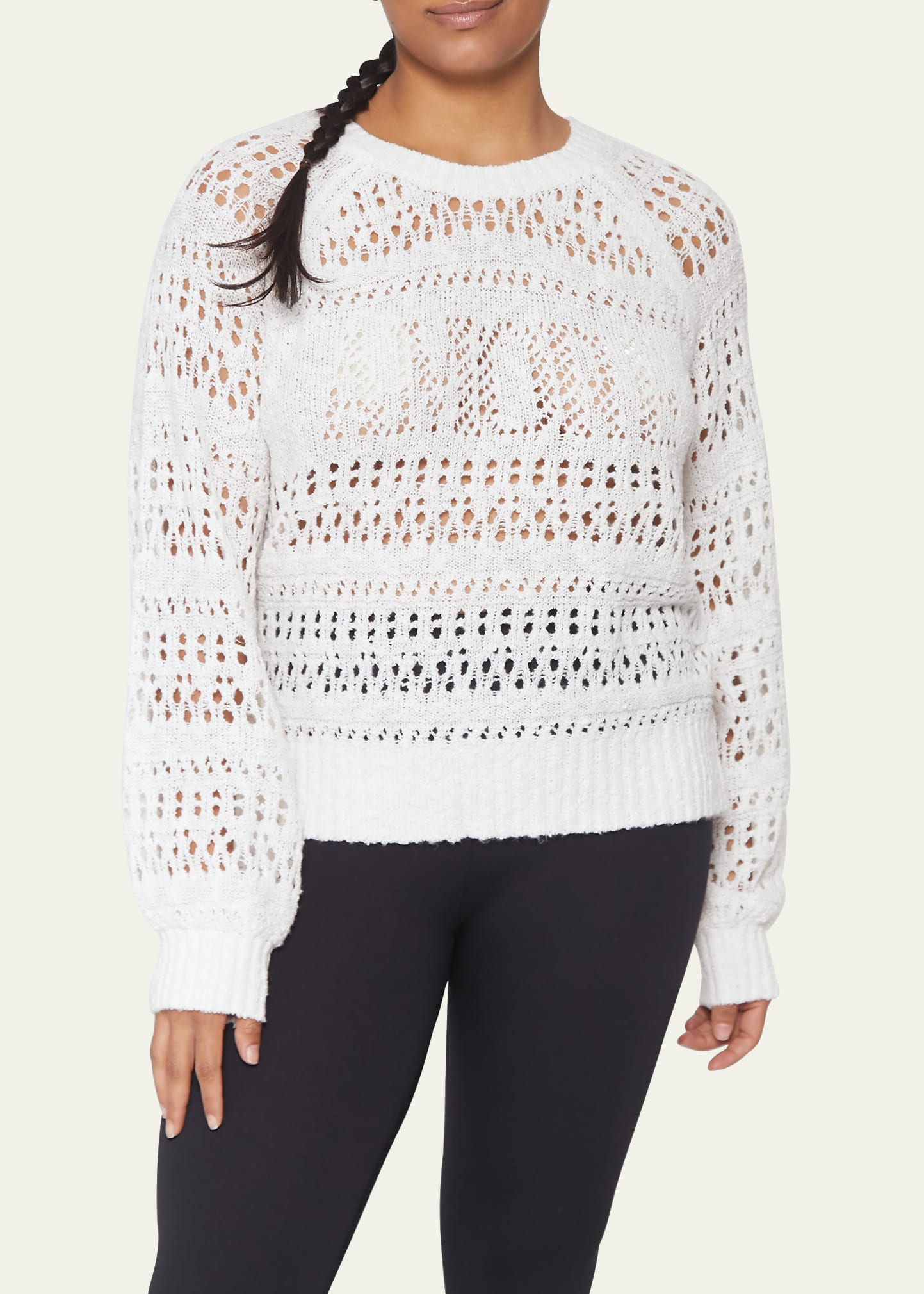 NSF Sweater Womens P XX Small Black Annabell Cable Knit Tie Roun Max 88 ...