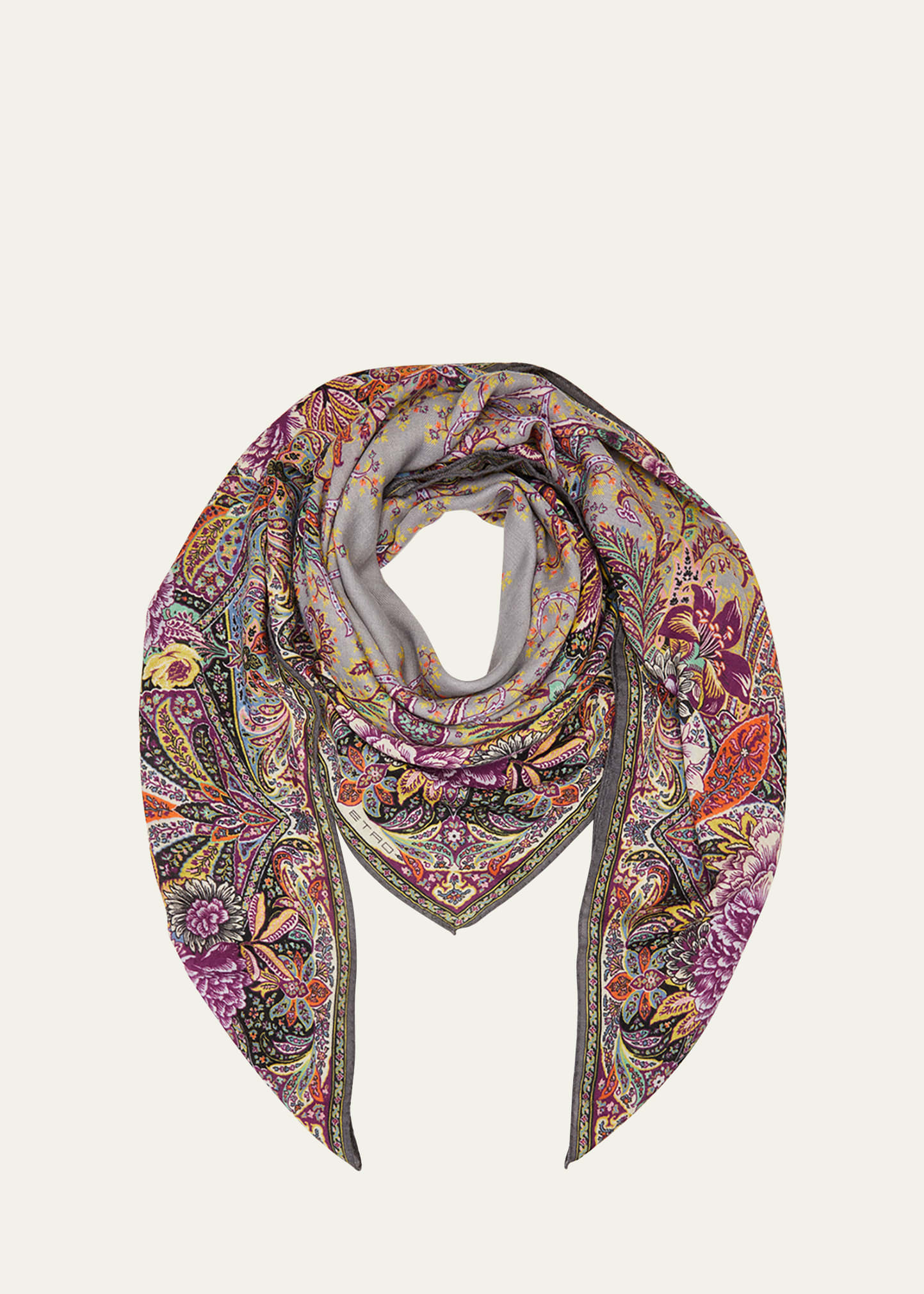 Burberry Half Mega Check Cashmere Bandana Scarf - Bergdorf Goodman