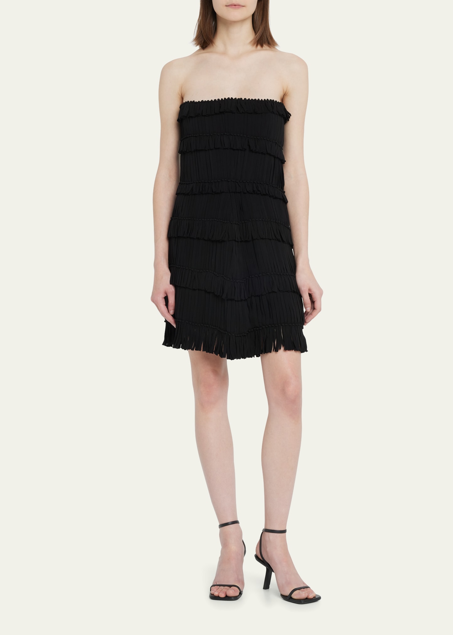 INTERIOR Valencia Tiered Fringe Mini Dress