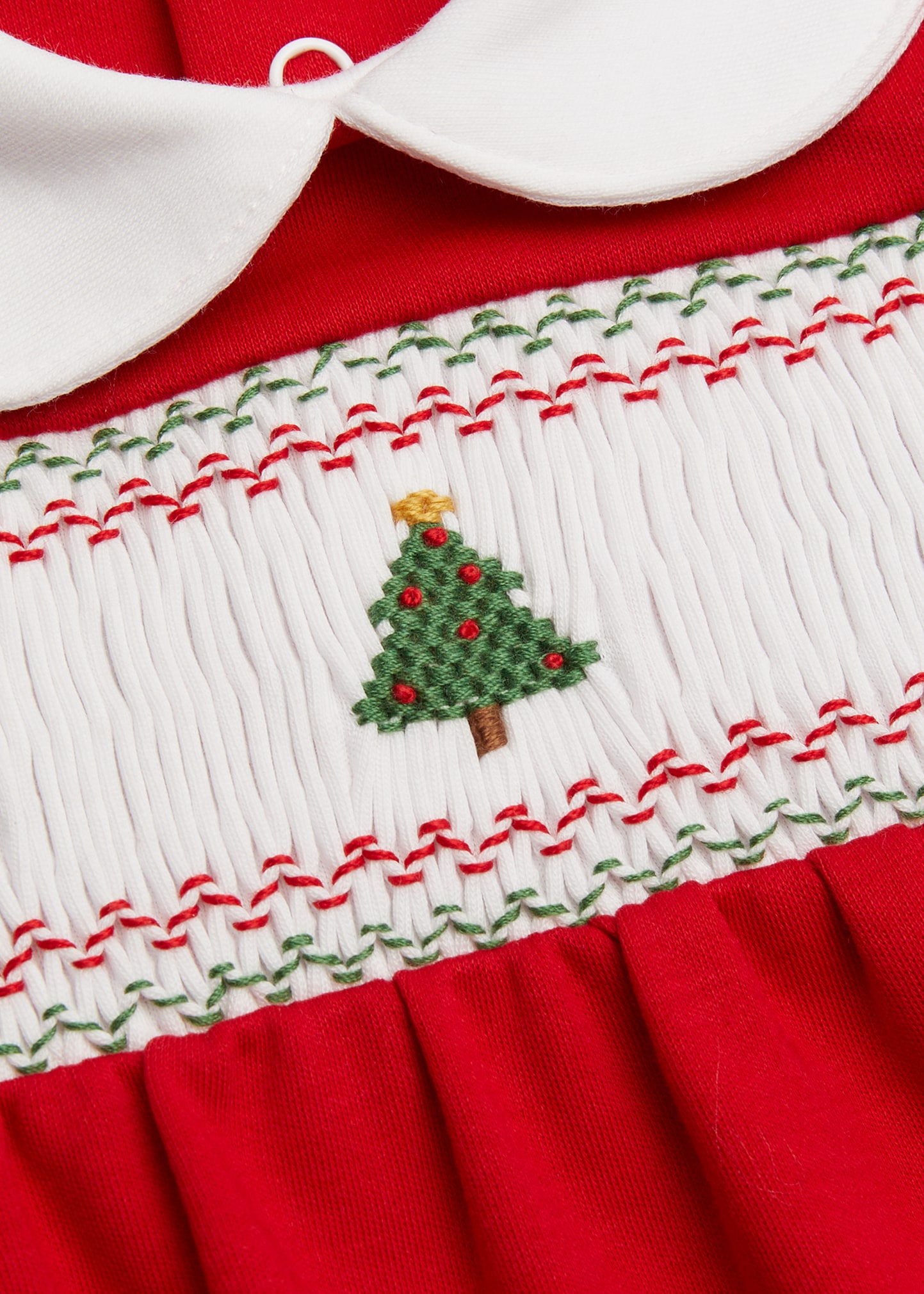 Kissy Kissy Girl's Smocked Holiday Dress & Bloomers Set, Size 0M-18M