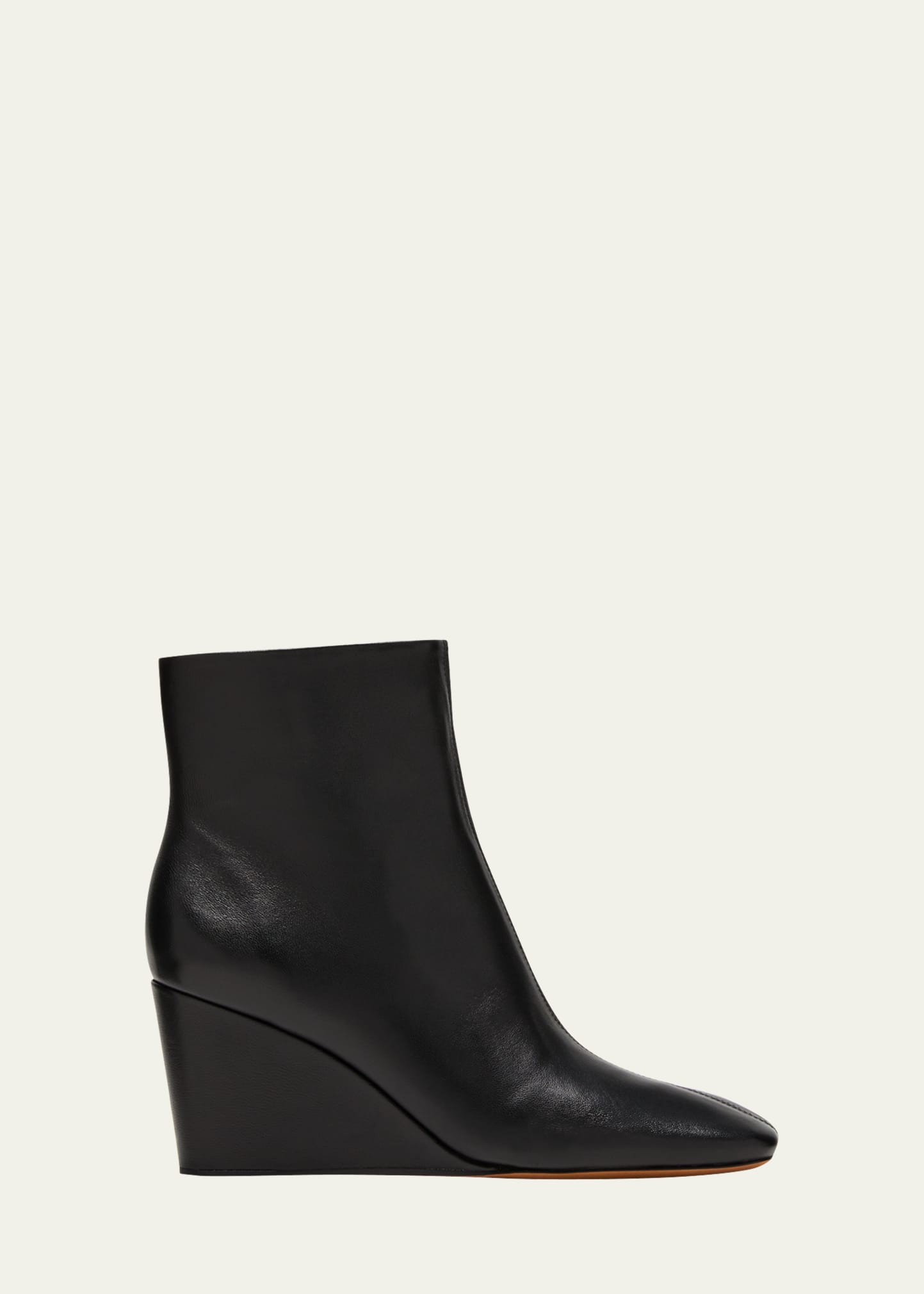 Vince Andy Leather Wedge Ankle Booties
