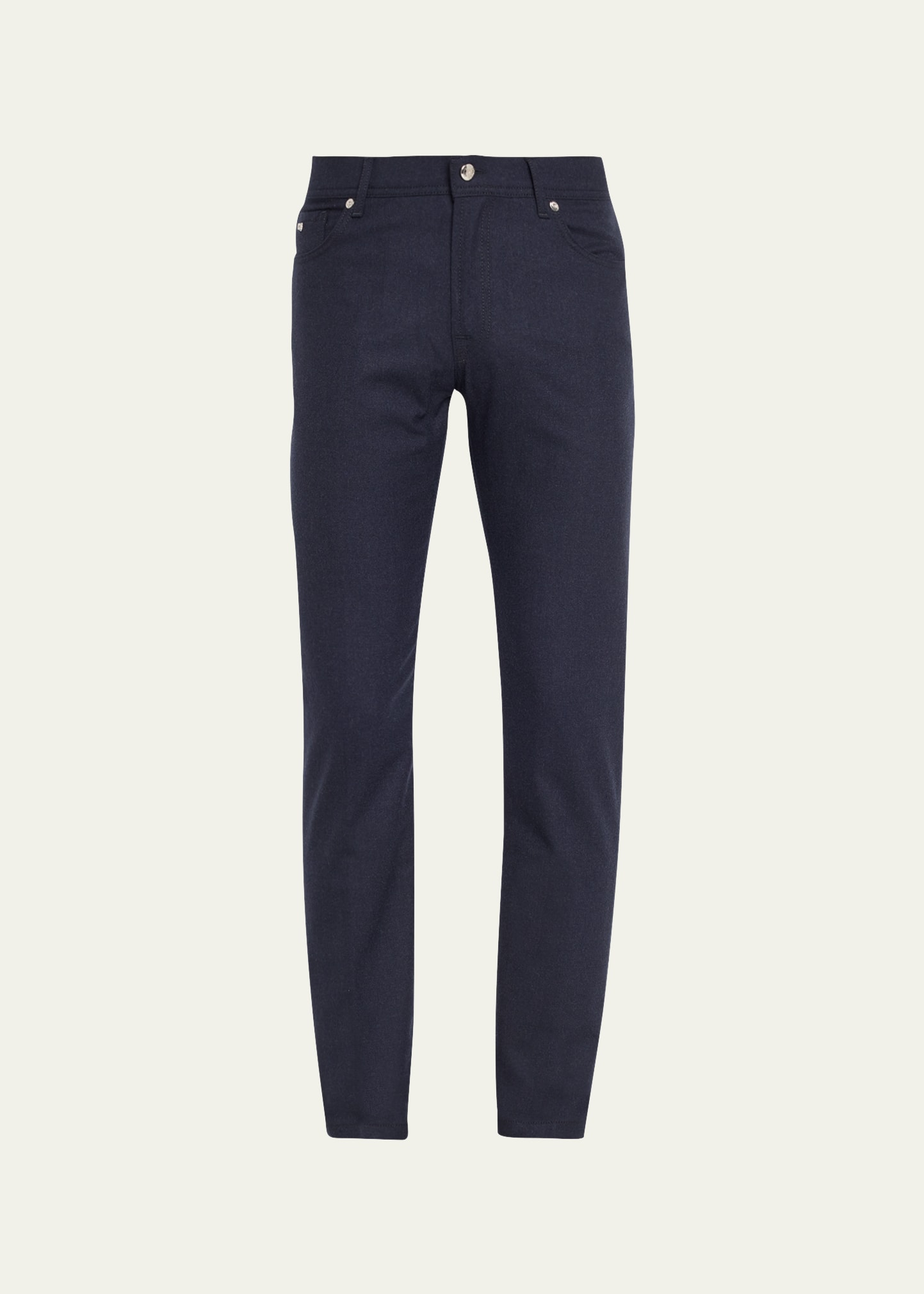 Marco Pescarolo Men's Kashmir 5-Pocket Flannel Pants International Shipping