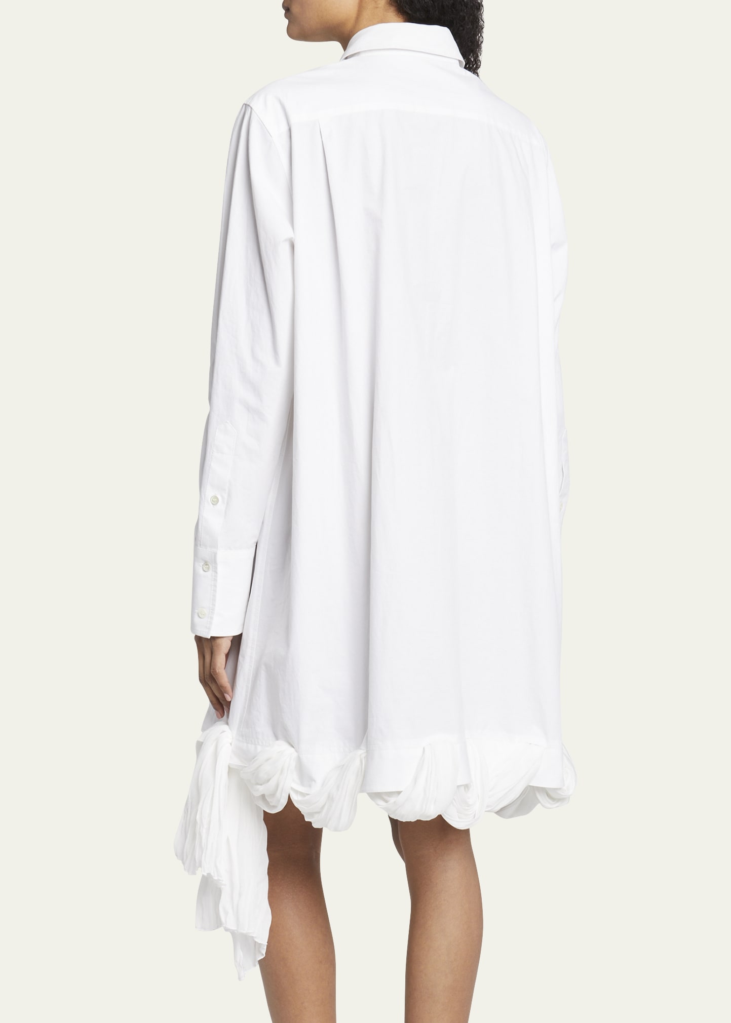 JW Anderson Poplin Loop-Hem Shirtdress