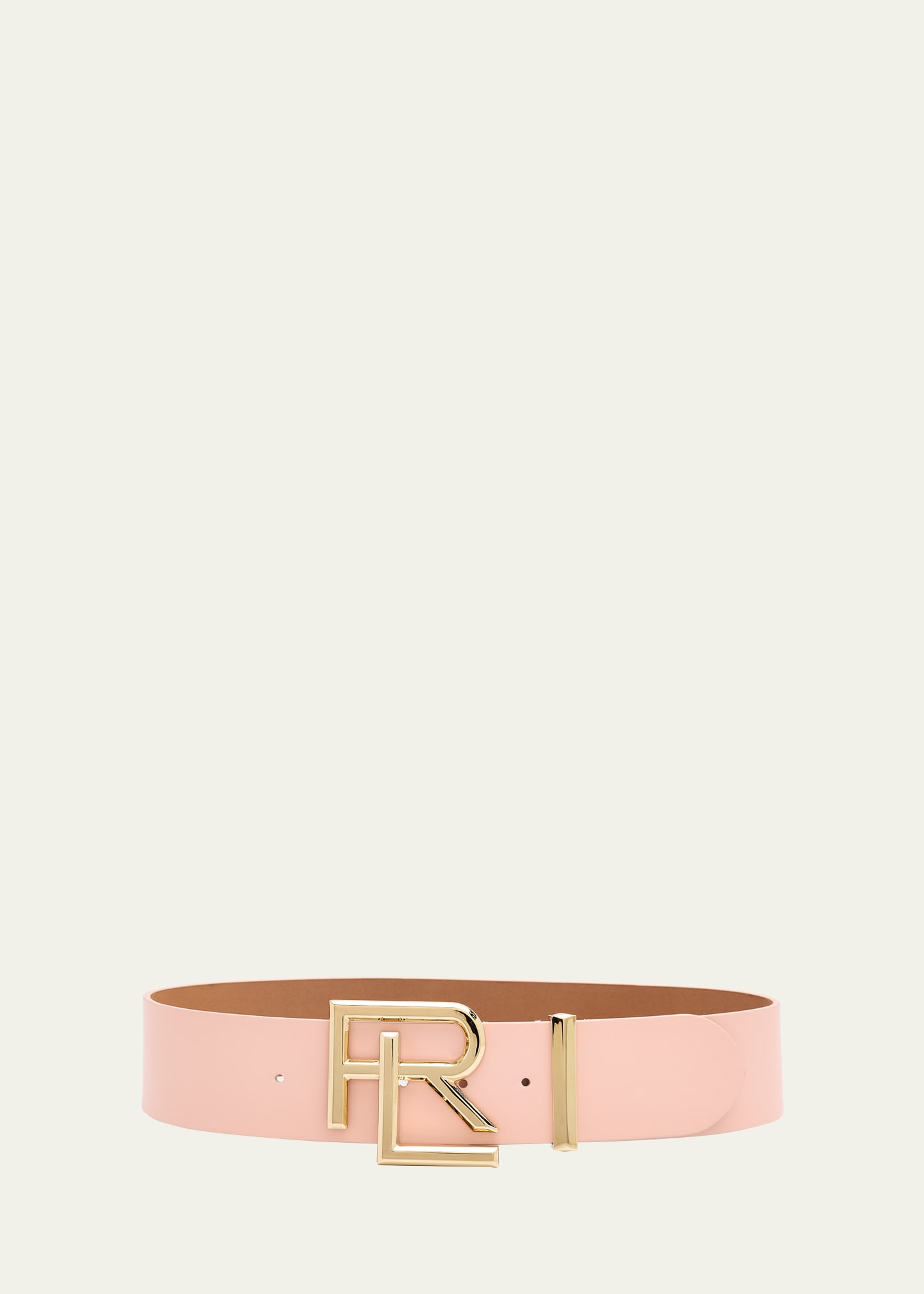 Ralph Lauren Collection Wide Leather Logo Belt International Shipping
