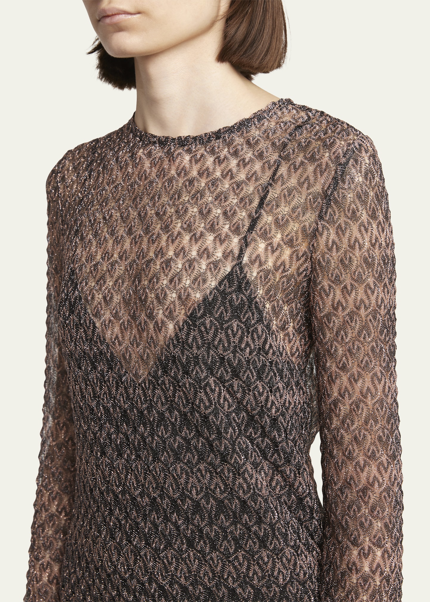 Missoni Sheer Knit Short Dress