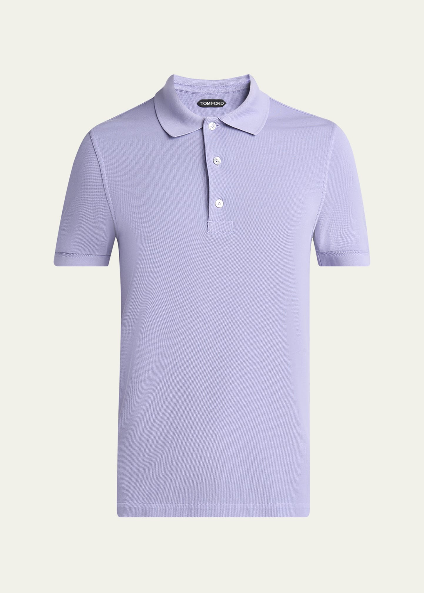 Tom Ford Men's Lyocell Pique Polo Shirt International Shipping