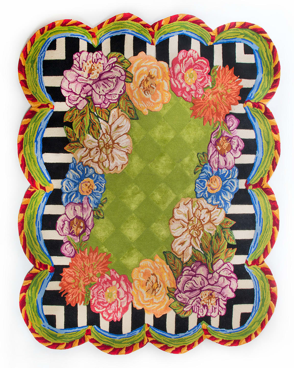 MacKenzie-Childs Cutting Garden Rug, 7' x 8'