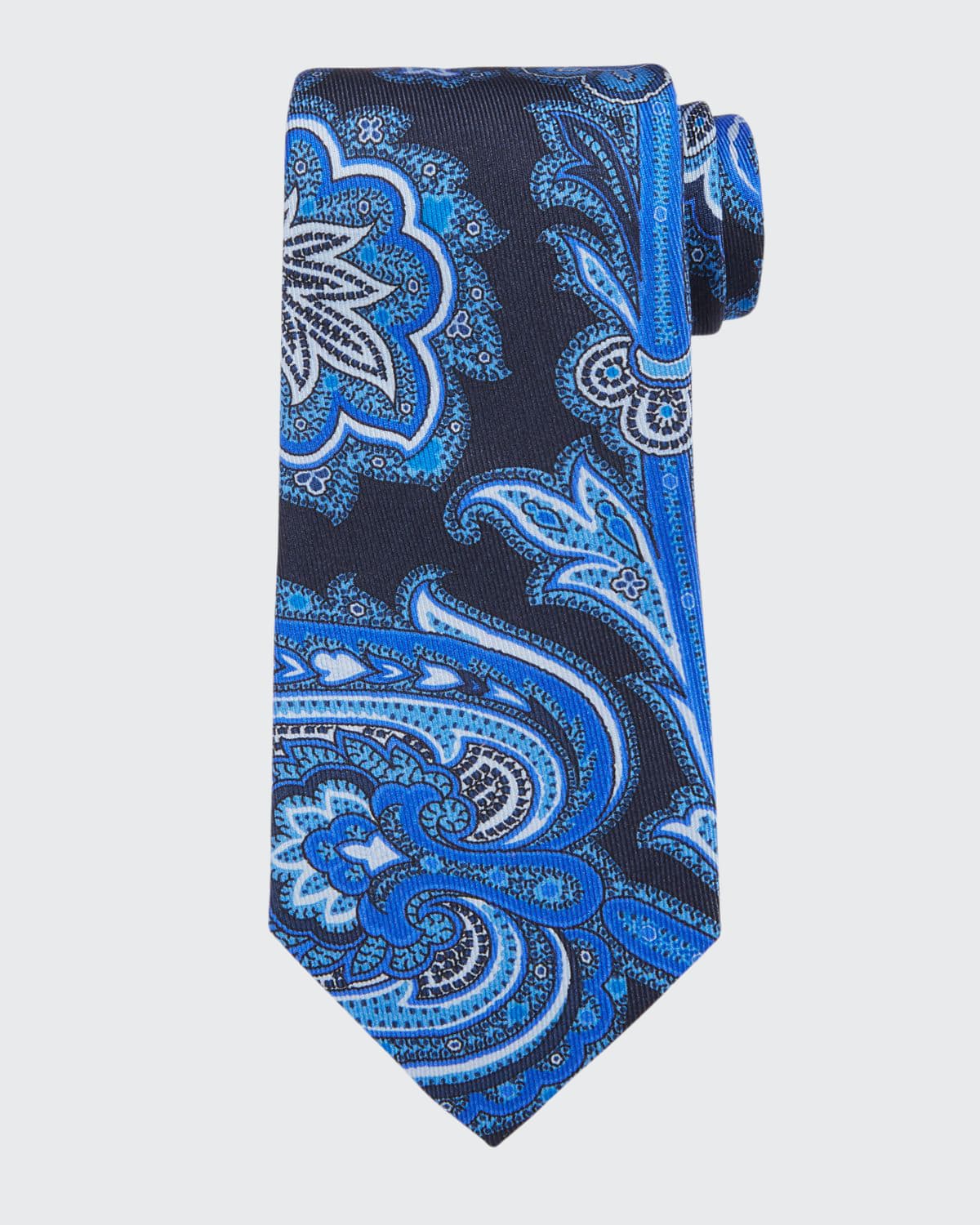 Etro Men's Macro Paisley Silk Tie