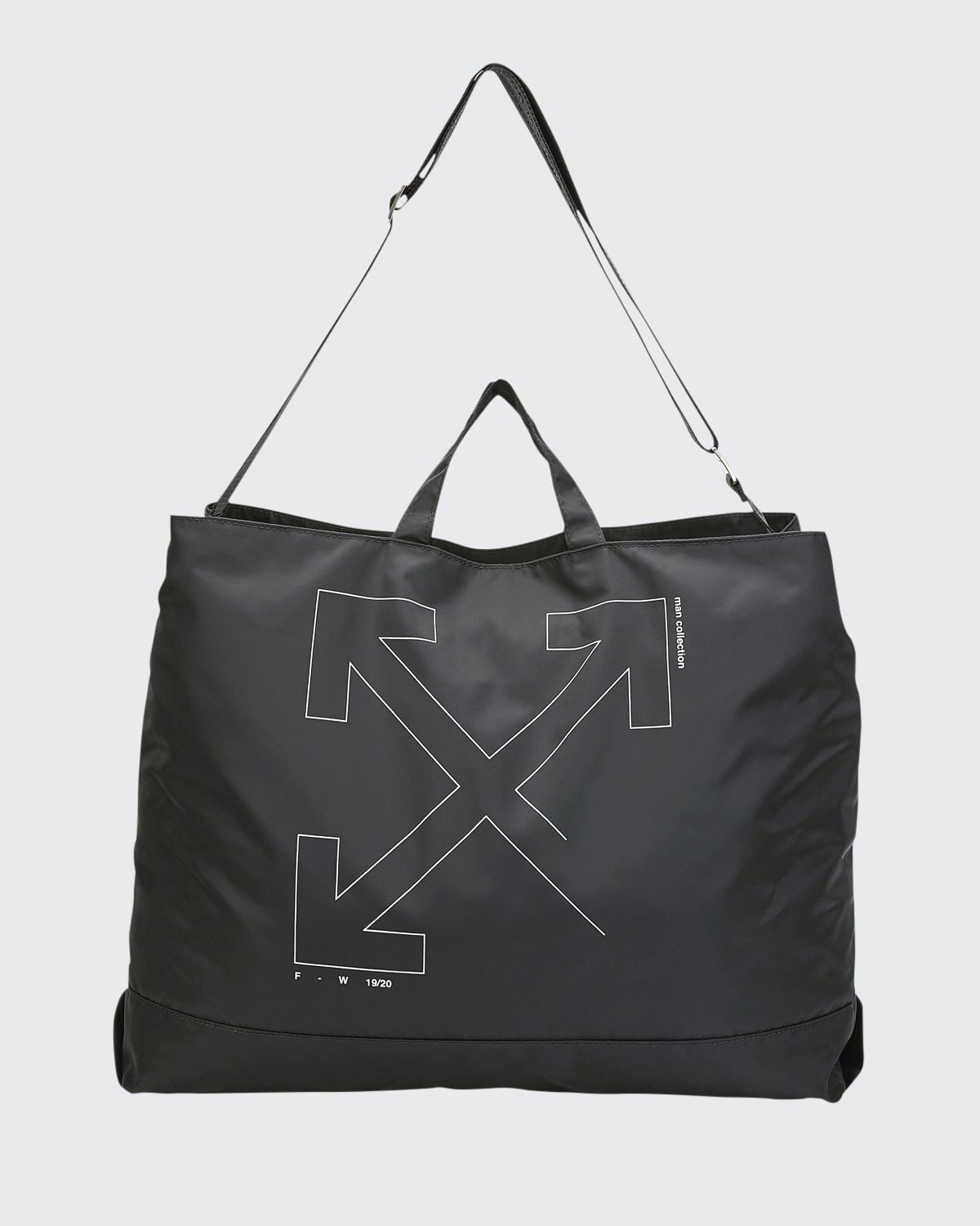 Off-White Unfinished-Logo Tote Bag