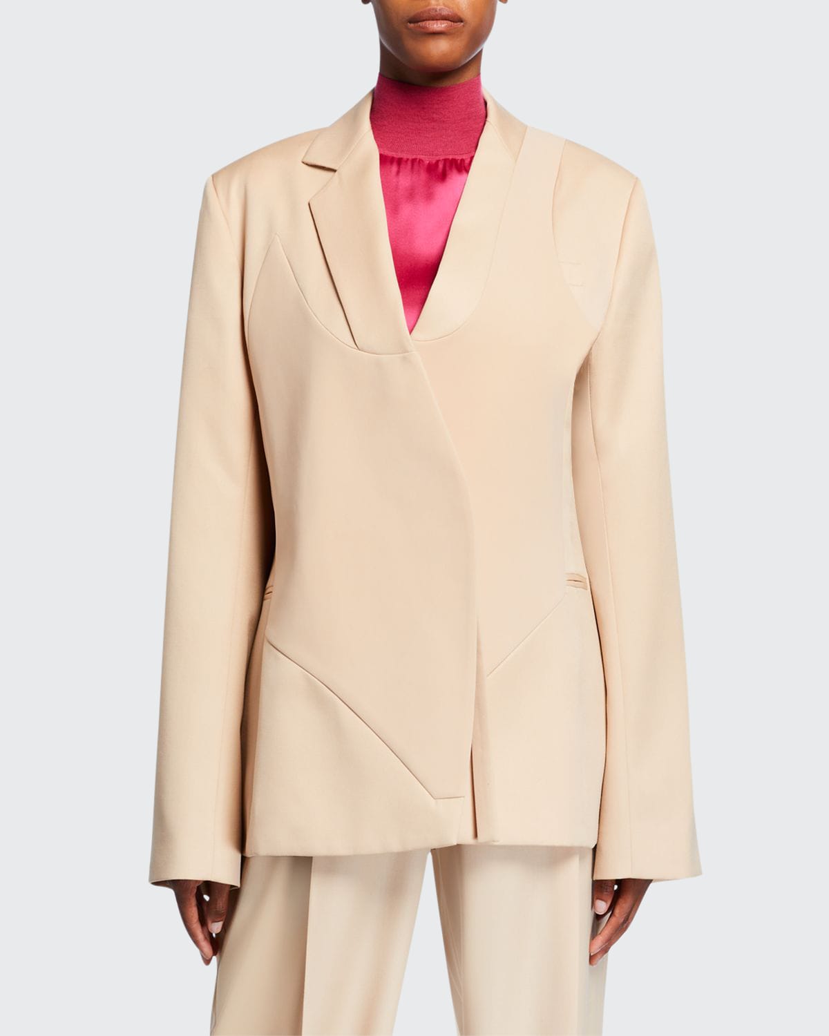 Nina Ricci Seamed-Front Wool Blazer and Matching Items