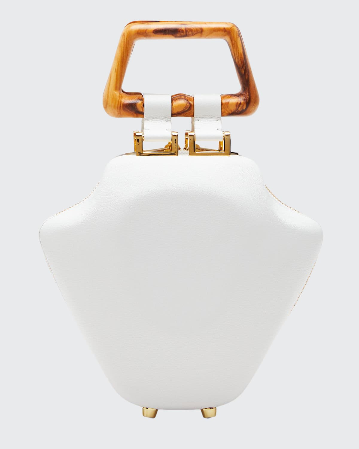 Sabry Marouf Leather Micro Tut Top Handle Bag